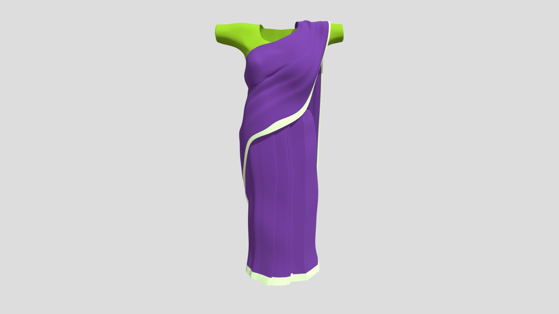 Indian Saree 3d Model - 3D model by Sridhar M (@Sridhar_m) [32198fe ...