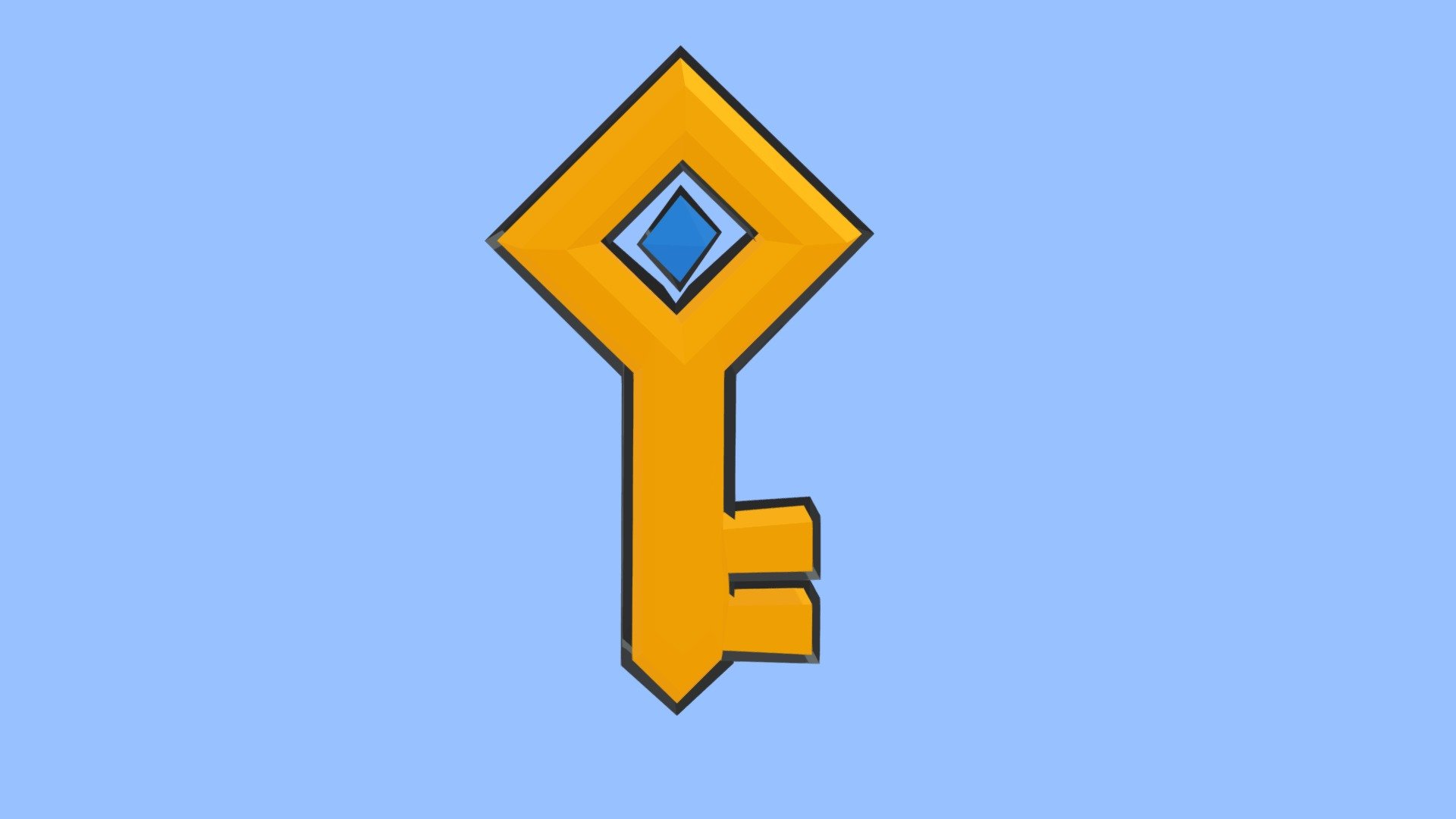 Stylized Key - 3D model by Ed Pearse (@dripppyy) [32199bd] - Sketchfab