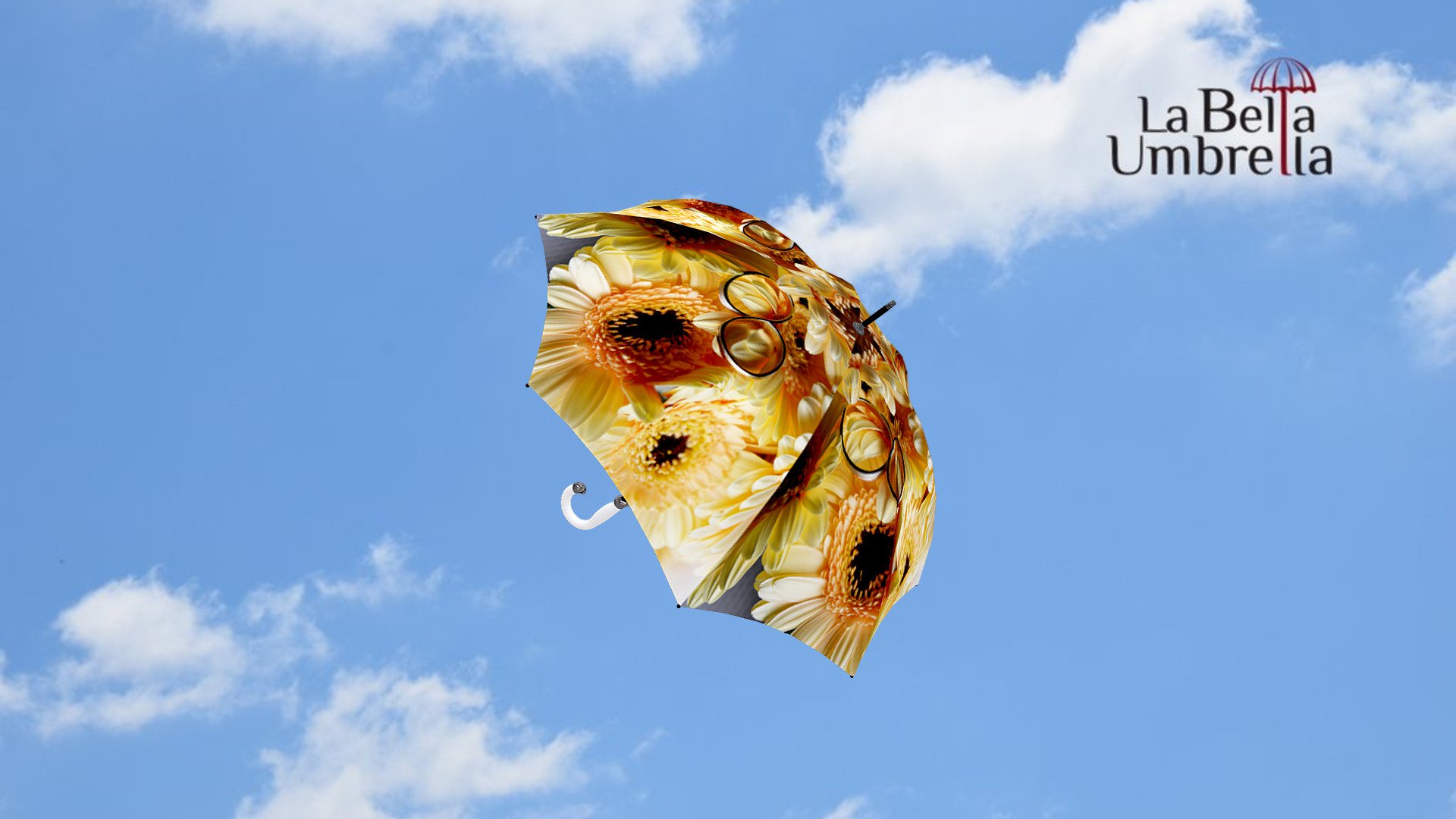 Sunflower Wedding Umbrella - Stick - 3D model by La Bella Umbrella (@labella) [3219ce4] - Sketchfab