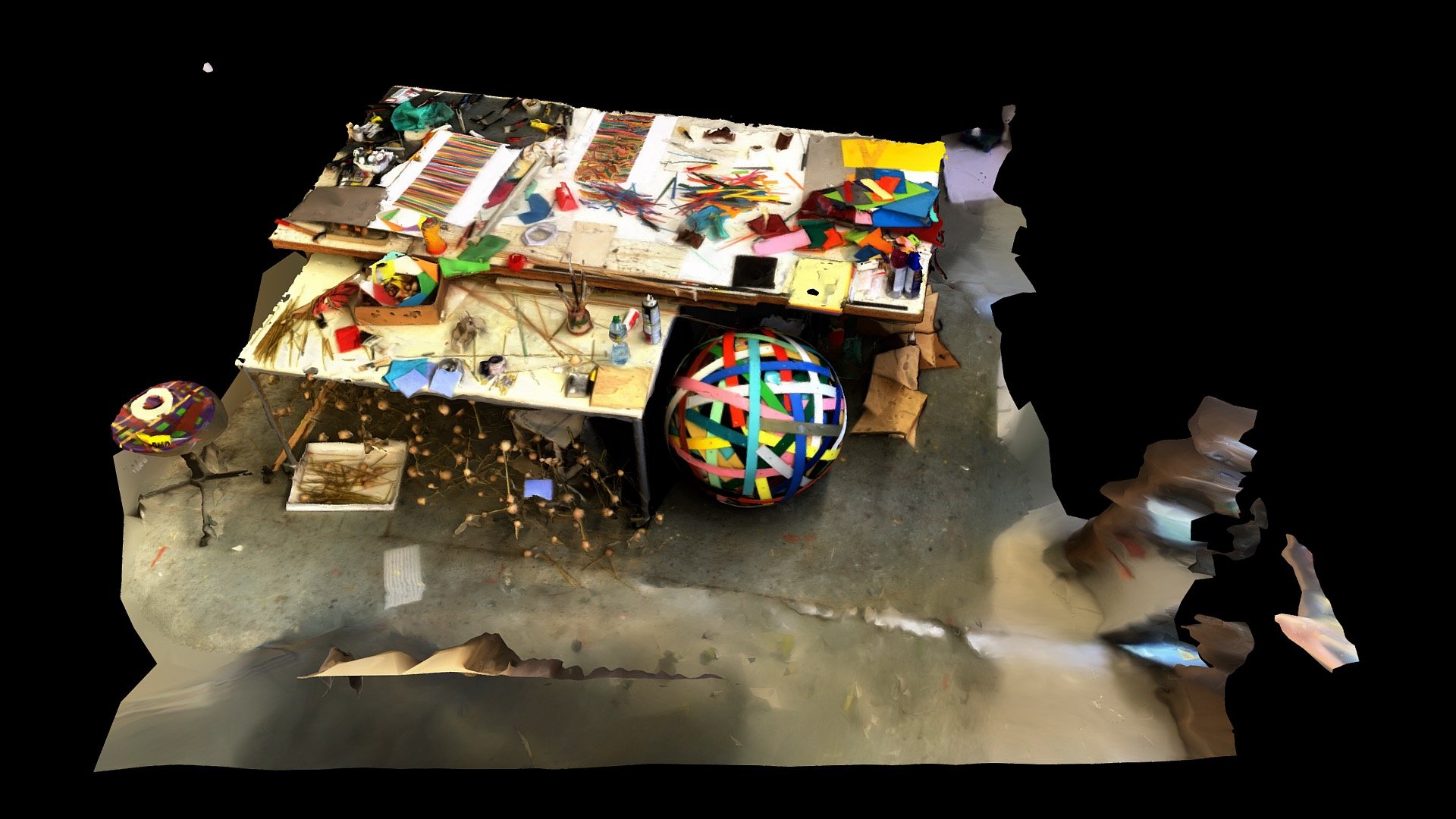 A Study Table - 3D model by Gianluca Triflò (@gianlucatrifilo) [321a5a3 ...