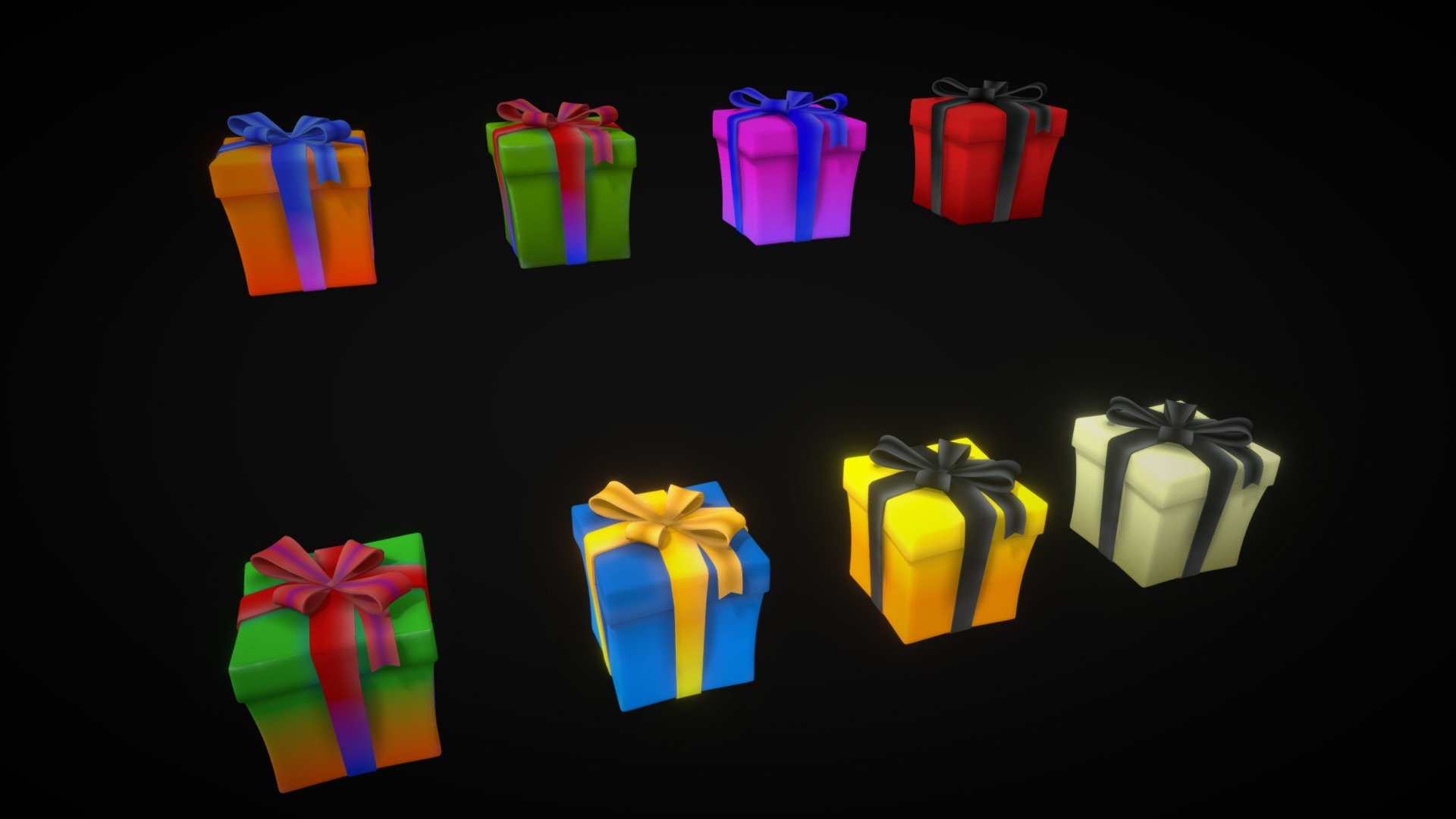 Stylised Gifts - Animated - Download Free 3D model by MesXwi [321b080 ...