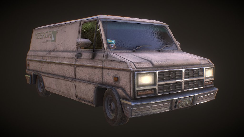 Battered Van - 3D model by quaz30 [321c245] - Sketchfab