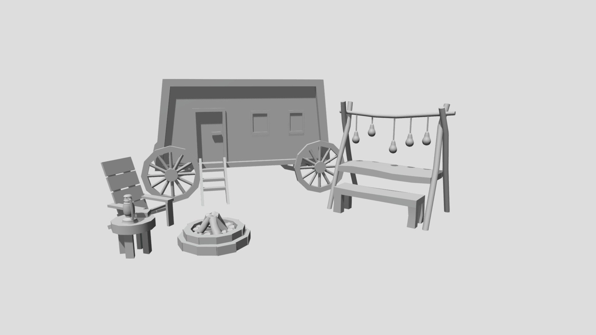 Eco House: 5 Modeled Props - 3D model by Mila Meijer (@MilaMeijer ...