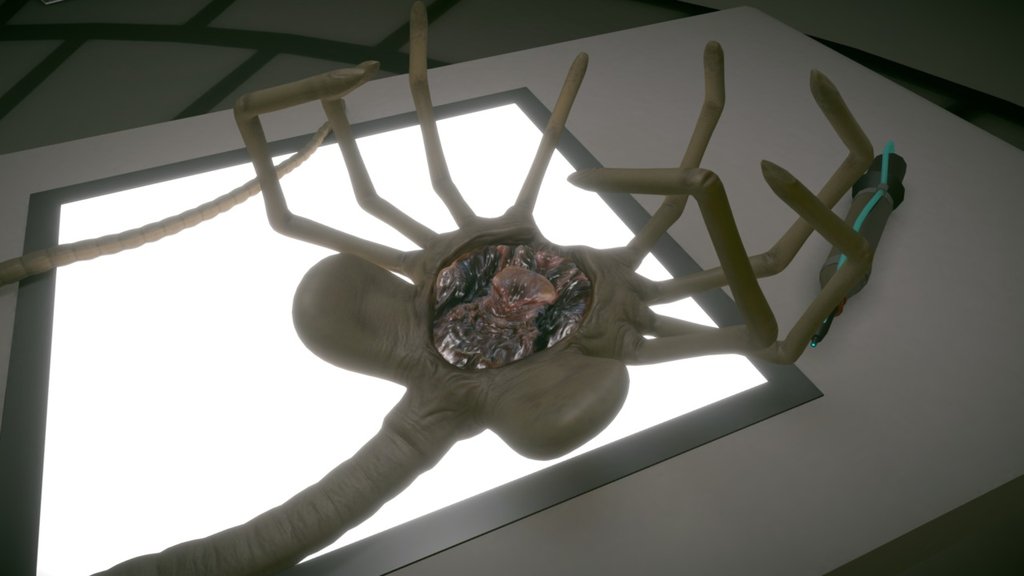 Alien Facehugger scene 05 - 3D model by marchermitte [32236ac] - Sketchfab
