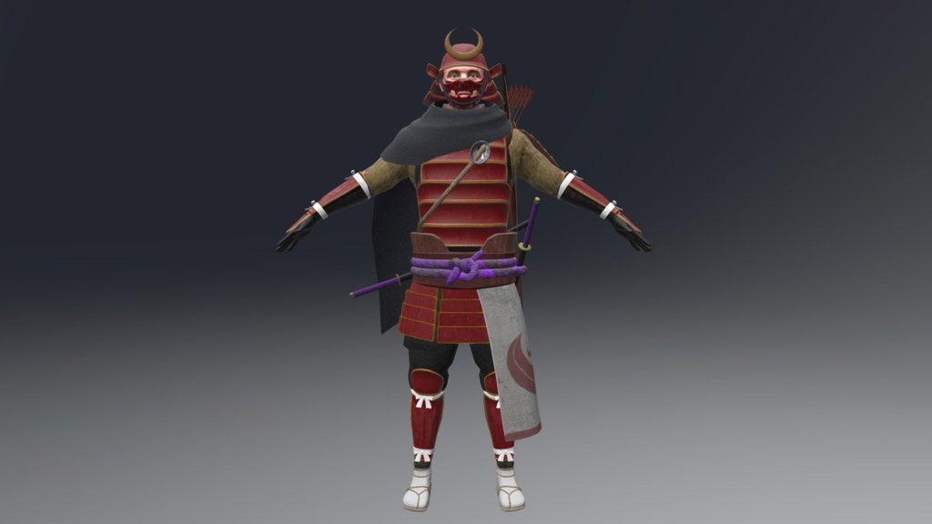 Samurai Full - 3D model by xeroz [32274e7] - Sketchfab