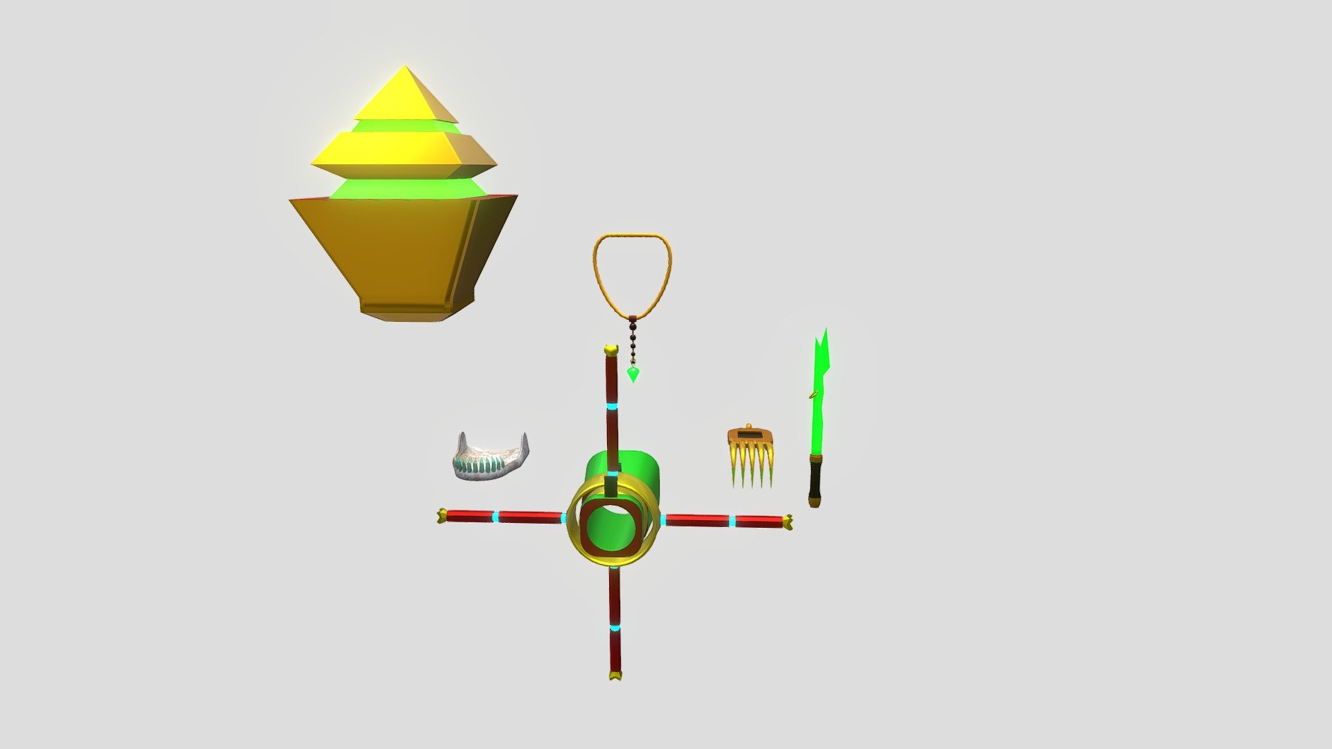 6 Props: Ancient Alien Theme - Download Free 3D model by Vulkinic ...