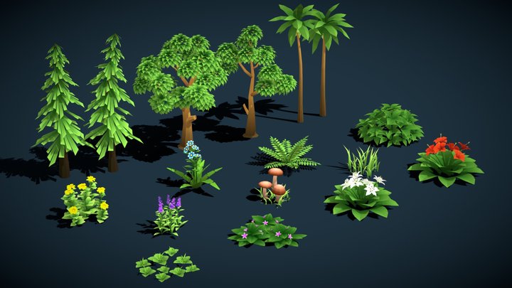 Stylized-environment 3D models - Sketchfab