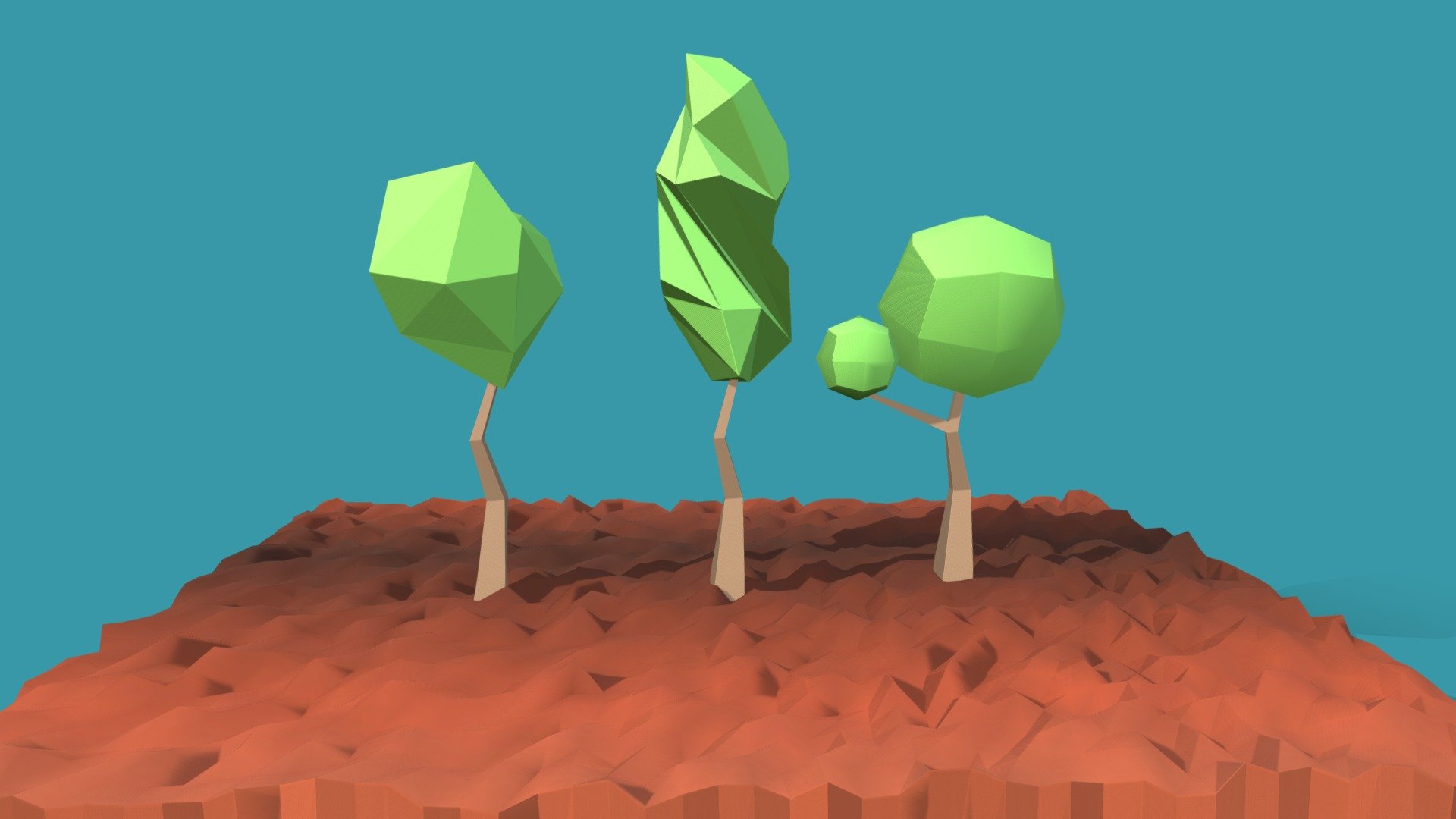 Low Poly - Tree - Cubic Land - 3D model by Kaki Empat Creative ...
