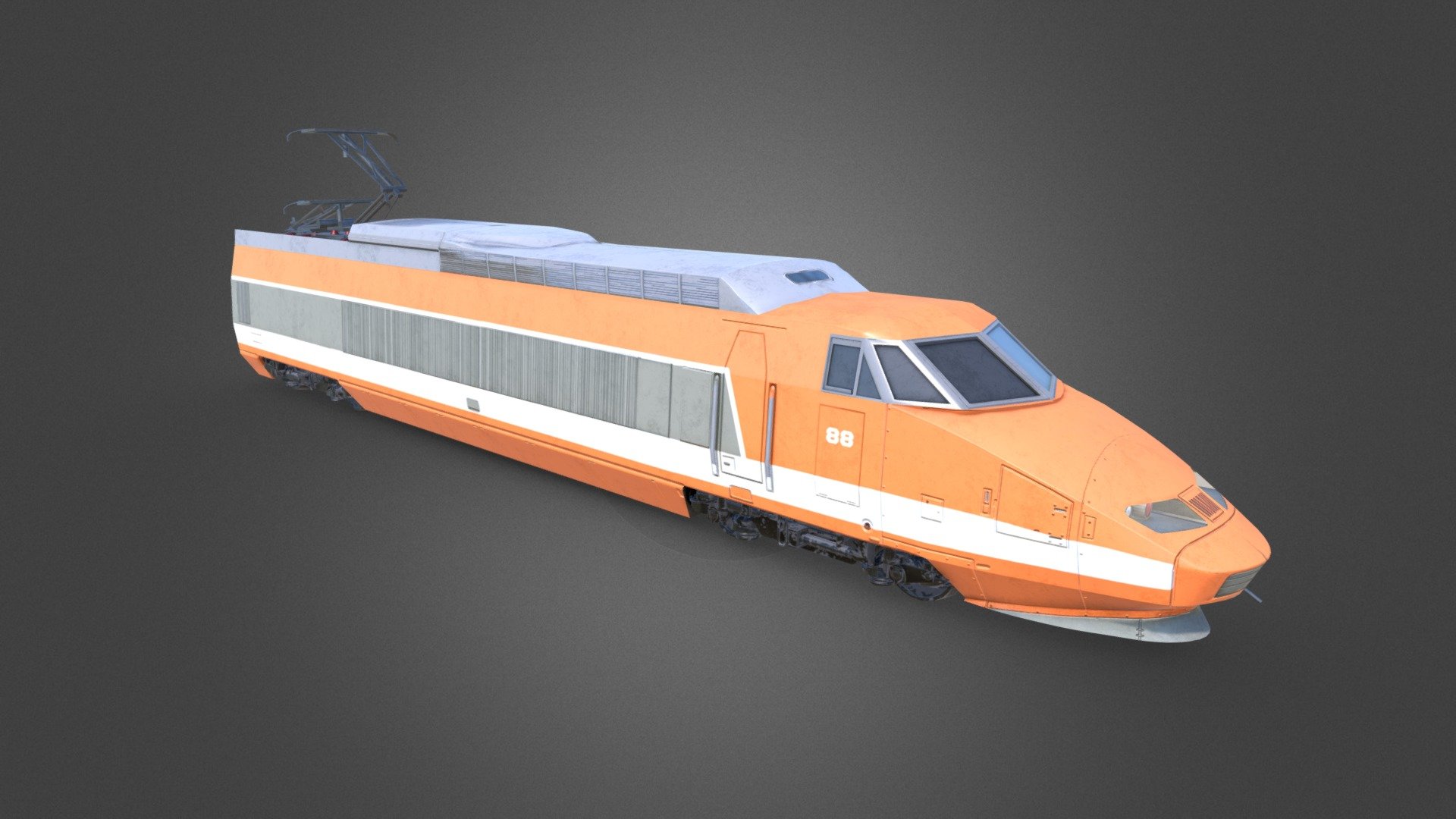 SNCF TGV Sud-Est Engine - 3D model by aigreene [3229ada] - Sketchfab