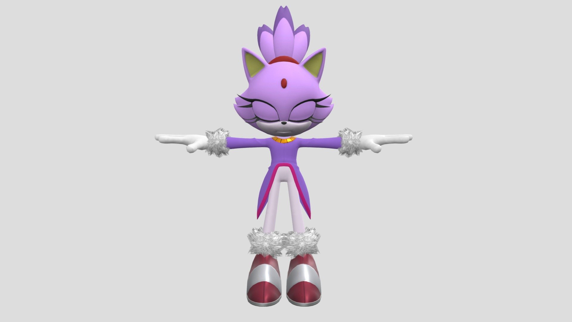 Blaze The Cat - Download Free 3D model by Ser21 (@serhankol1977 ...