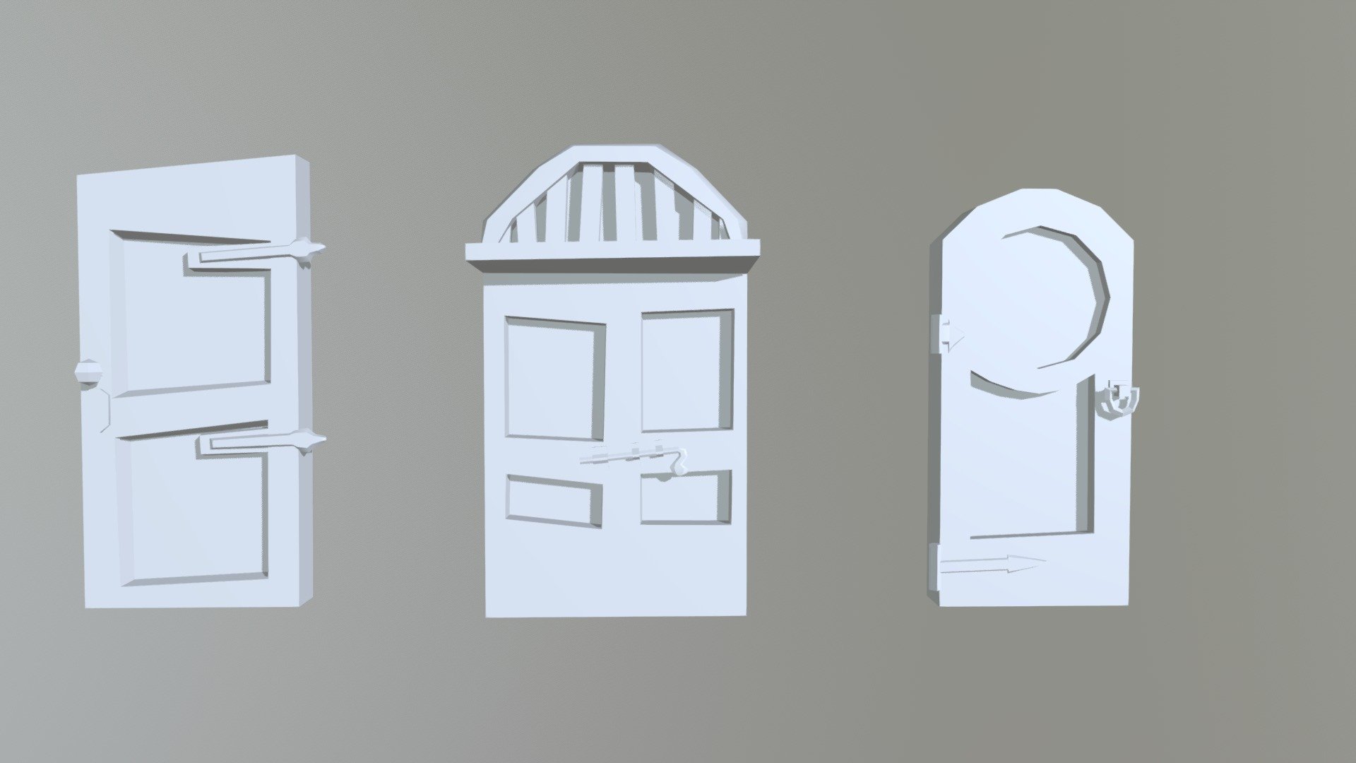 Door 1- 3 - 3D model by UpsideDrown [322bffb] - Sketchfab