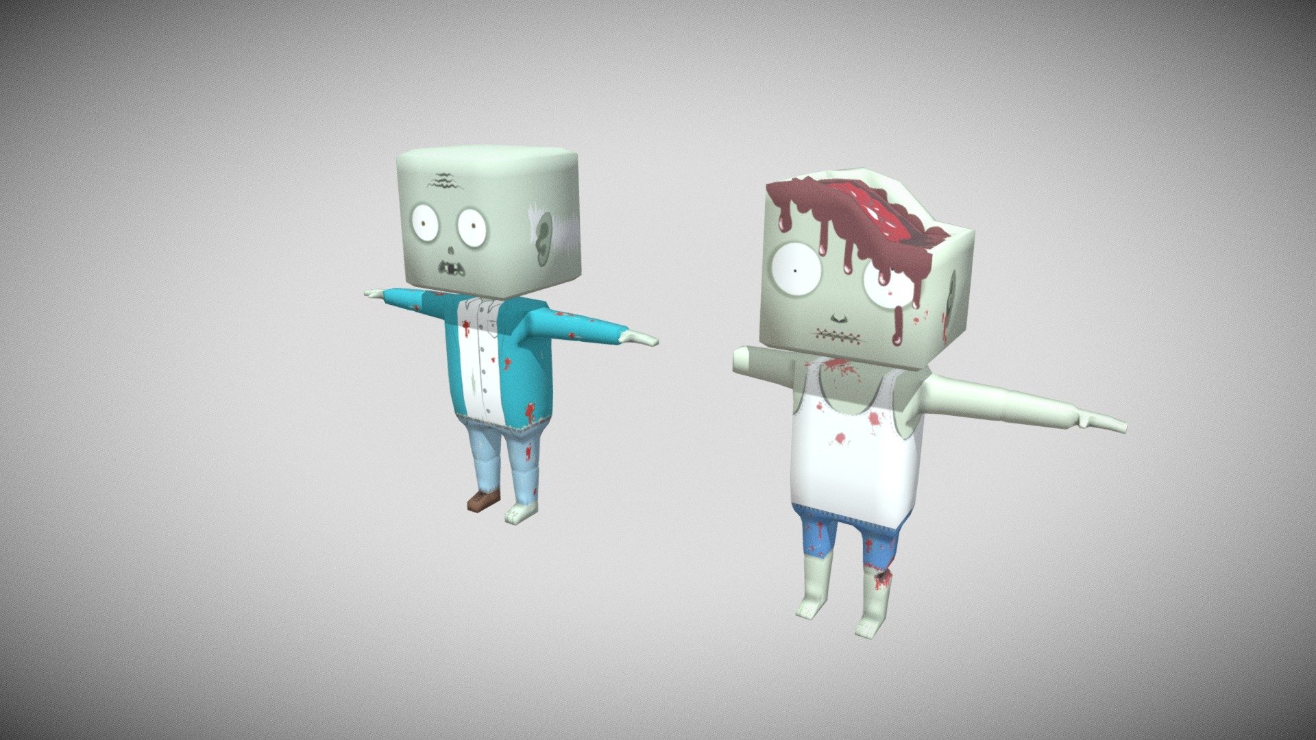 LowPoly Zombies - 3D model by said.bouanan5 [322ca61] - Sketchfab
