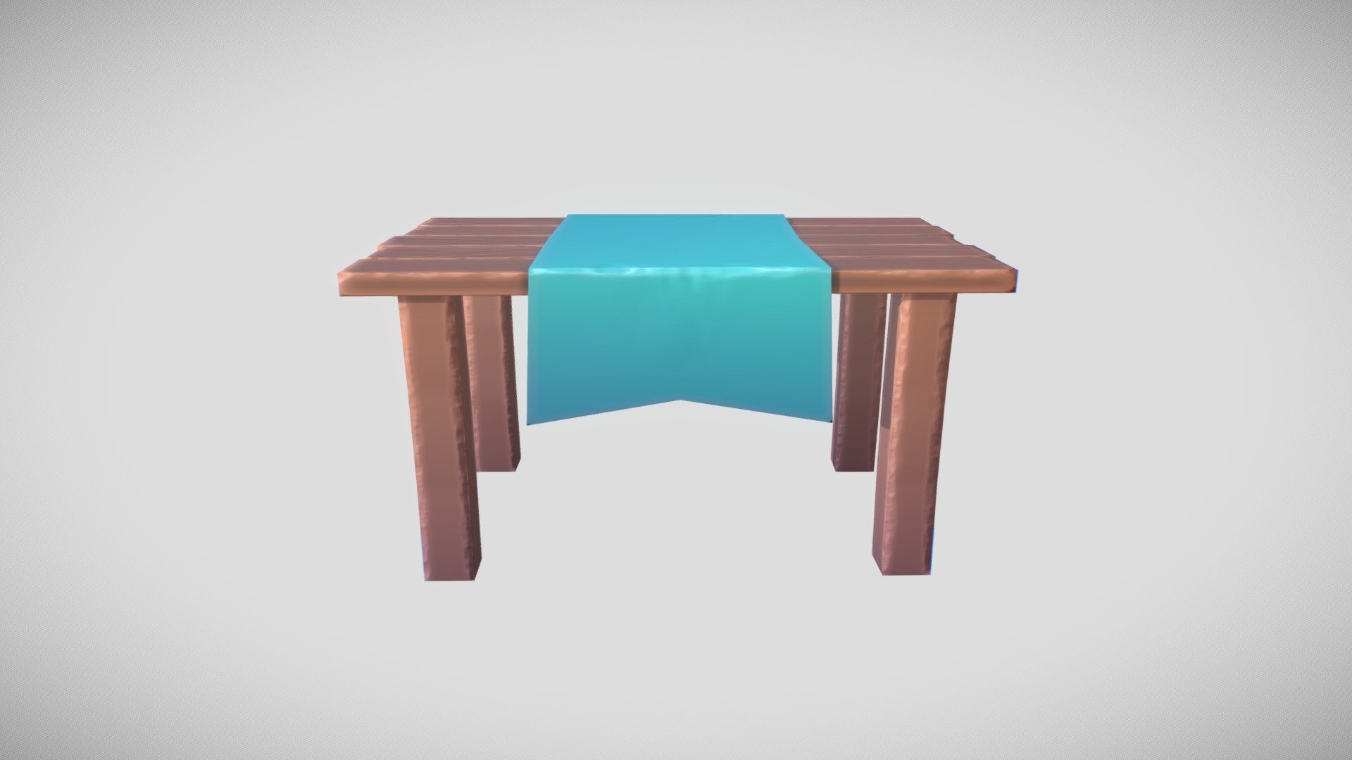 Low Poly Stylized Wood Table - Download Free 3D model by pau ...