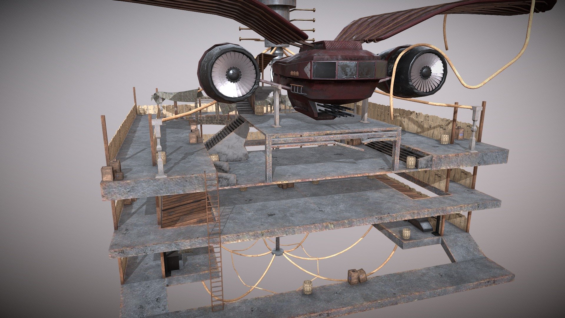 Final Scene - Mortal Engines - 3D model by Raybel (@JustGen) [322d7f2 ...