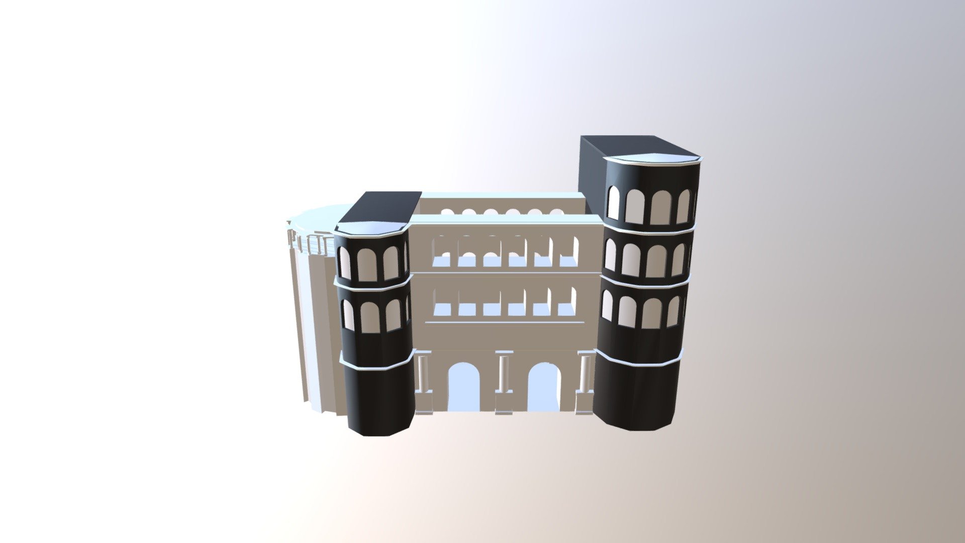 Porta Nigra - 3D model by Ollie_S00 [322d9ca] - Sketchfab