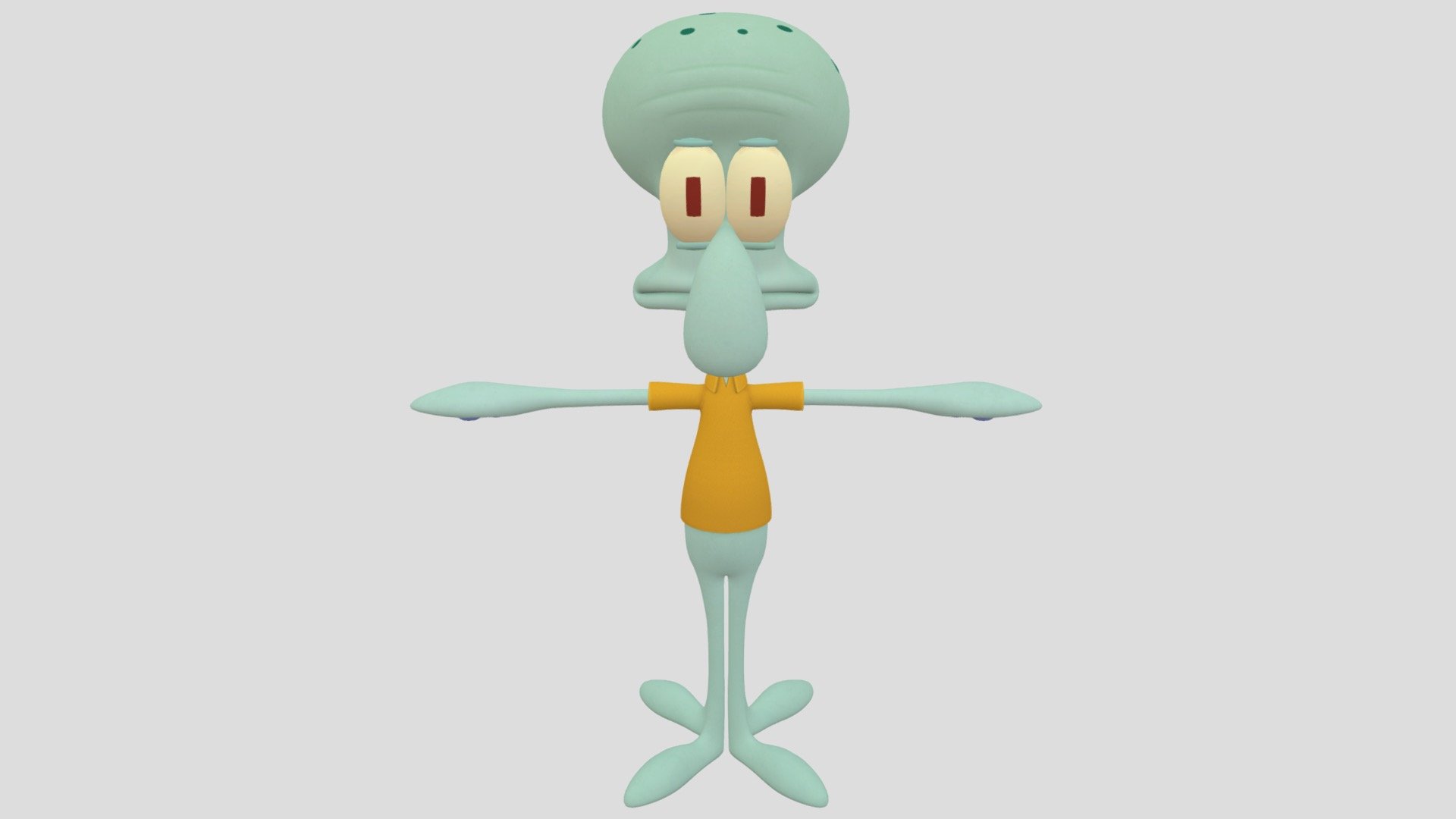Sbfbbr - Squidward - Download Free 3D model by SMF Features Developed From Cheryl Hill ...