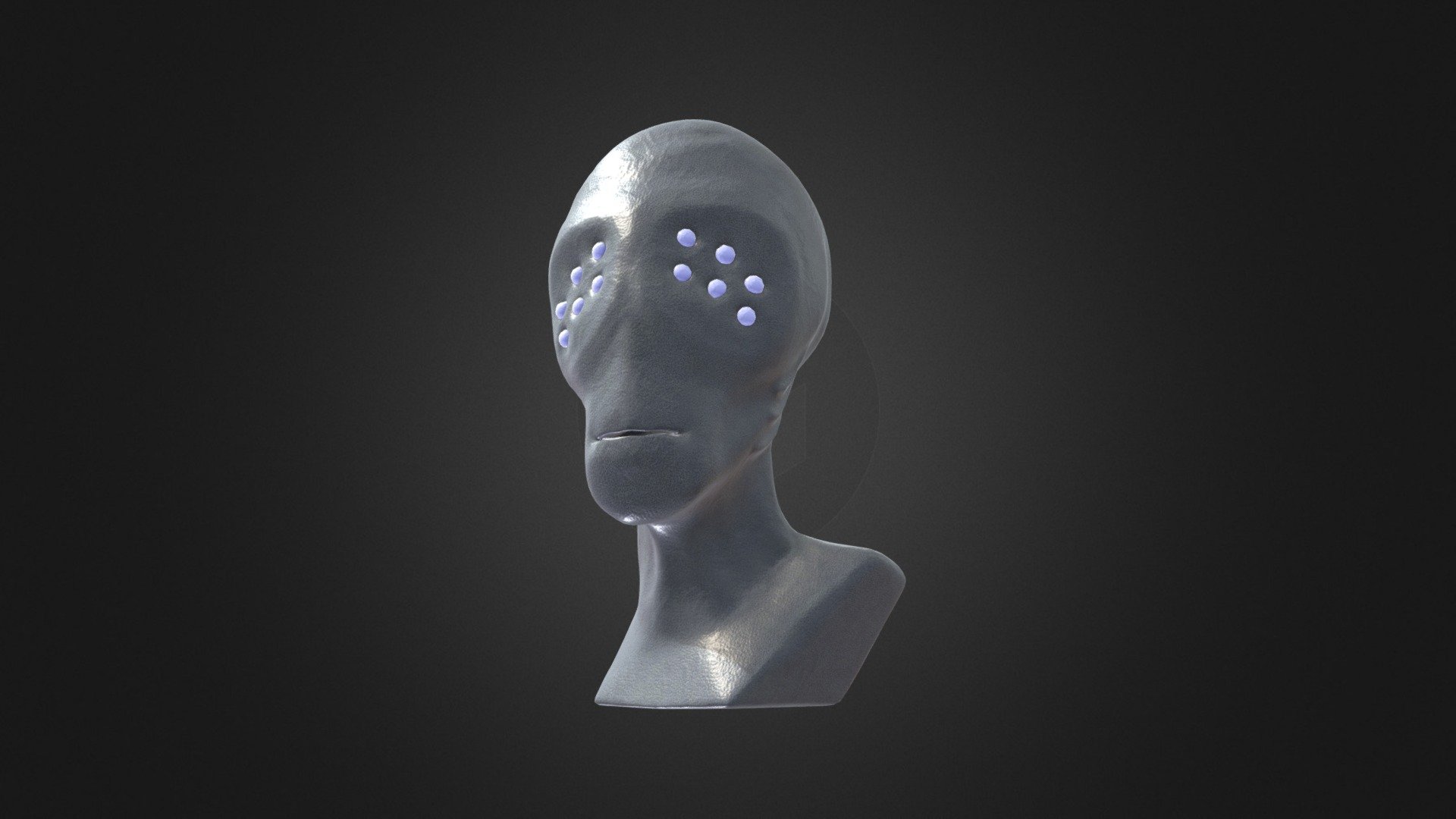 Alien Face - 3D model by bbiibbii [32322c6] - Sketchfab