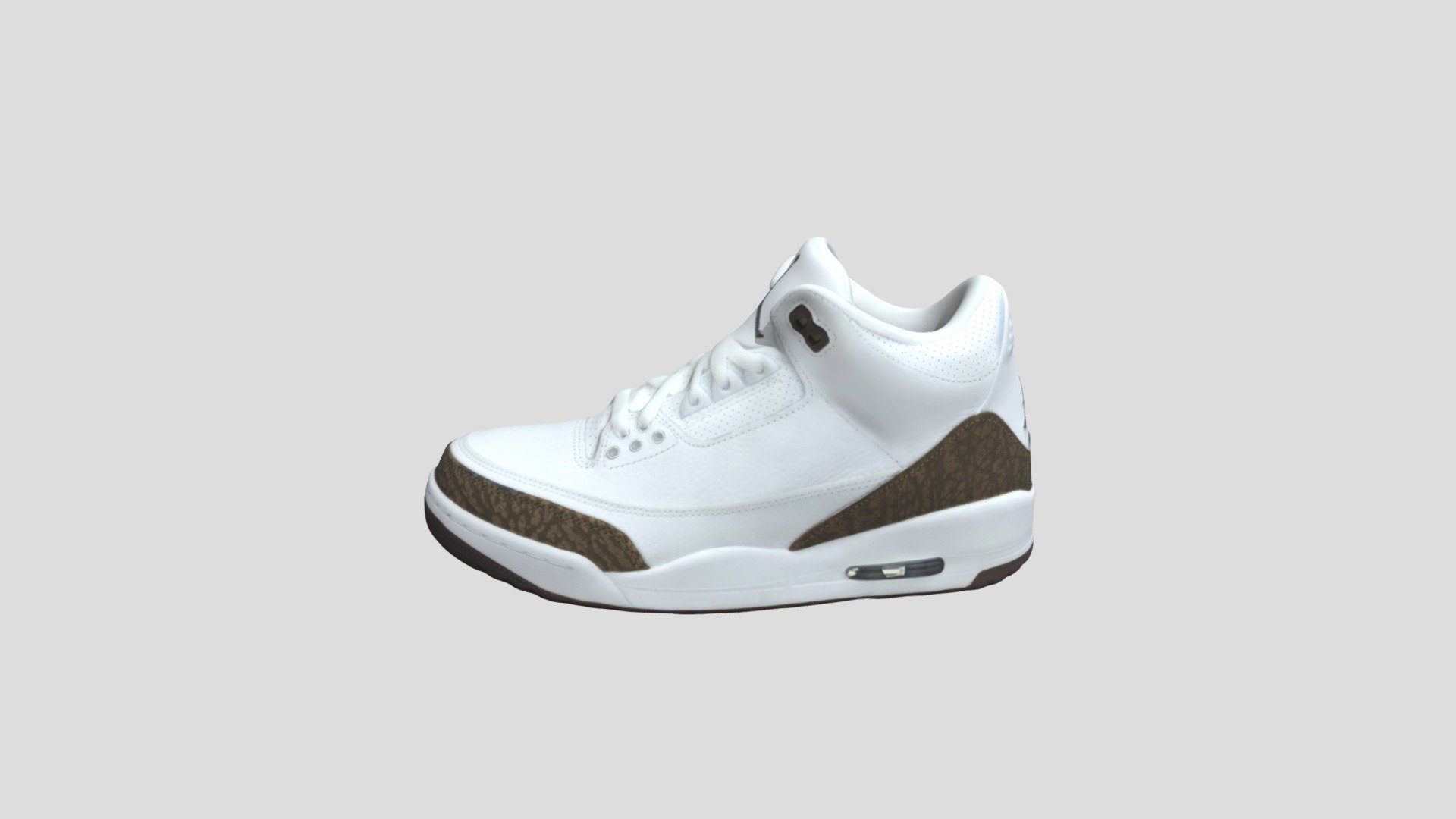 Air Jordan 3 Retro Mocha(2018)摩卡 136064-122 - Buy Royalty Free 3D model ...