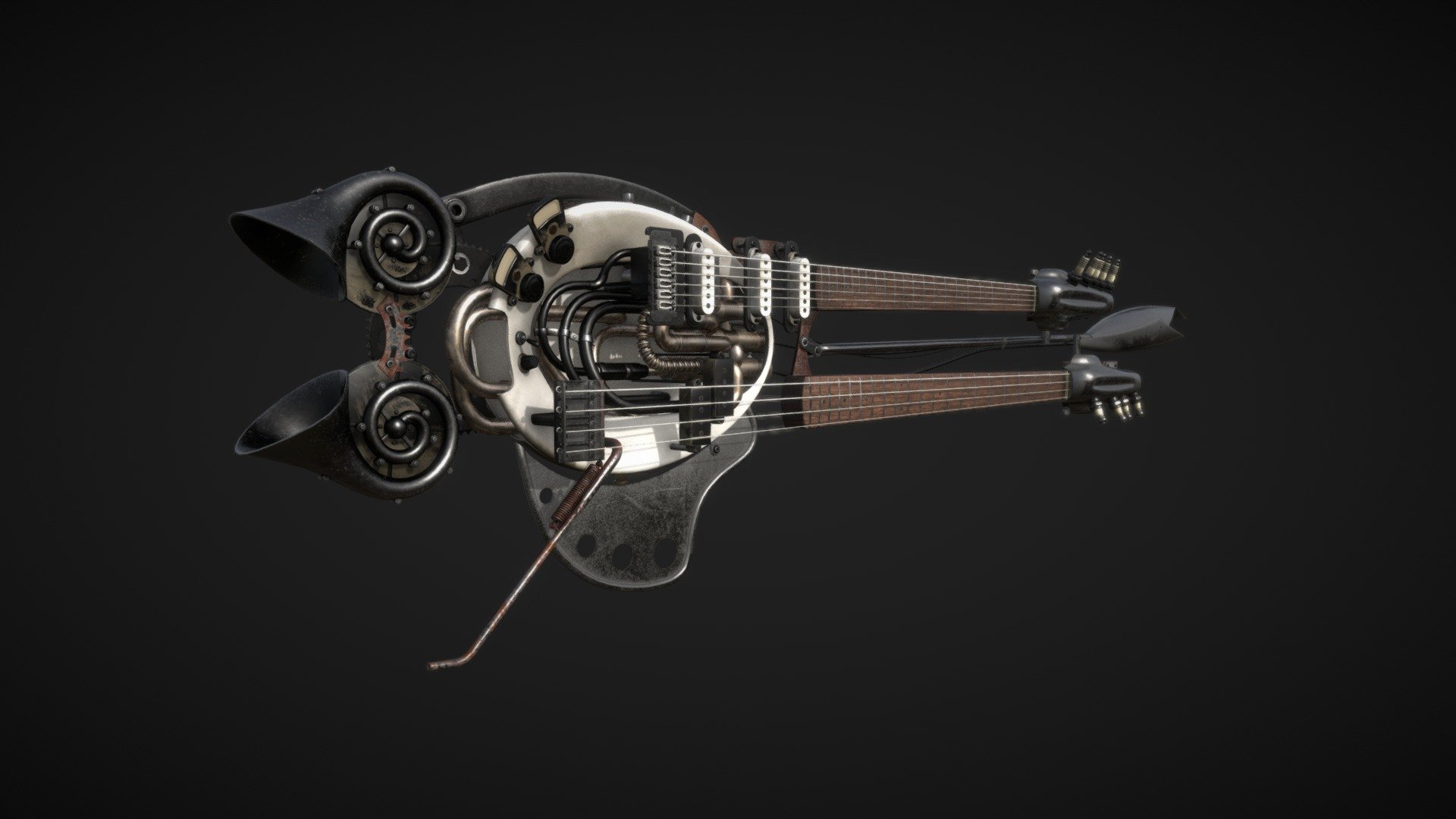 DOOF WARRIOR GUITAR - Buy Royalty Free 3D model by MAULANA RAFI BASTIAN ...