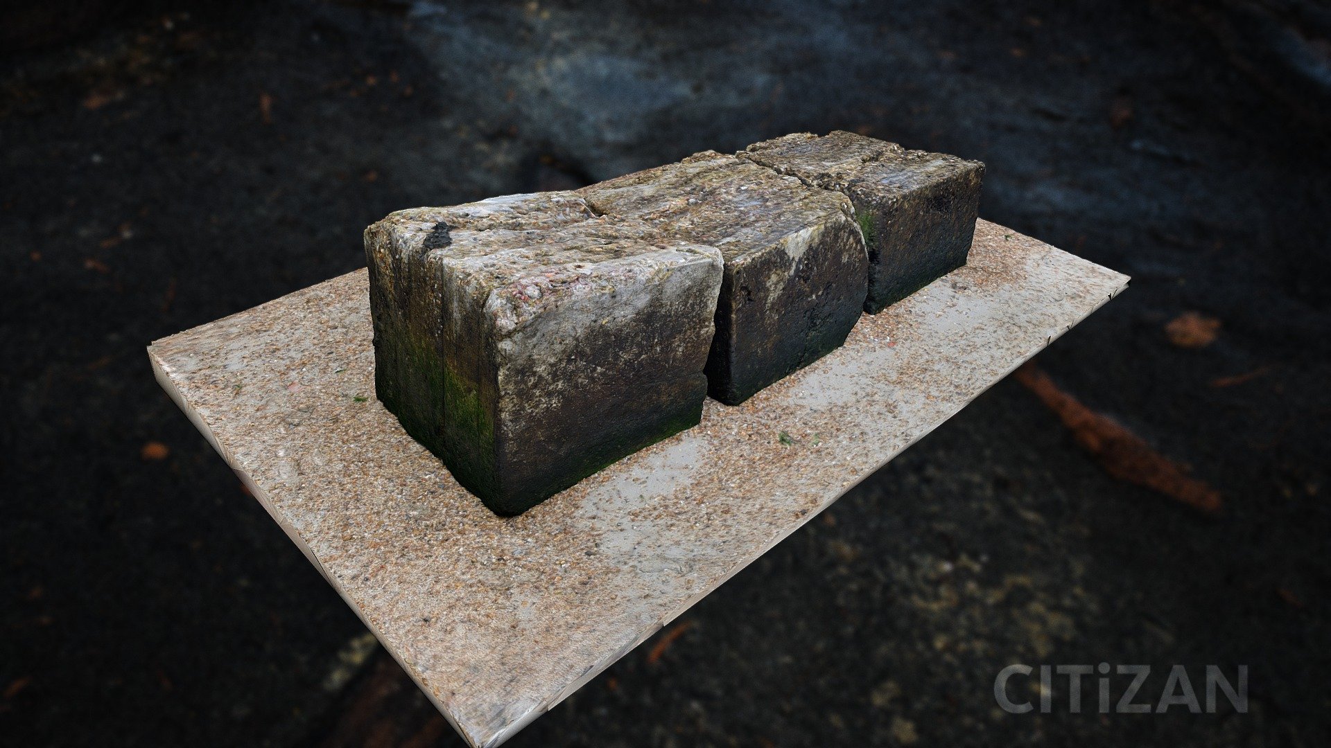 Anti tank block- Hayling island 3/3 - Download Free 3D model by Grant ...