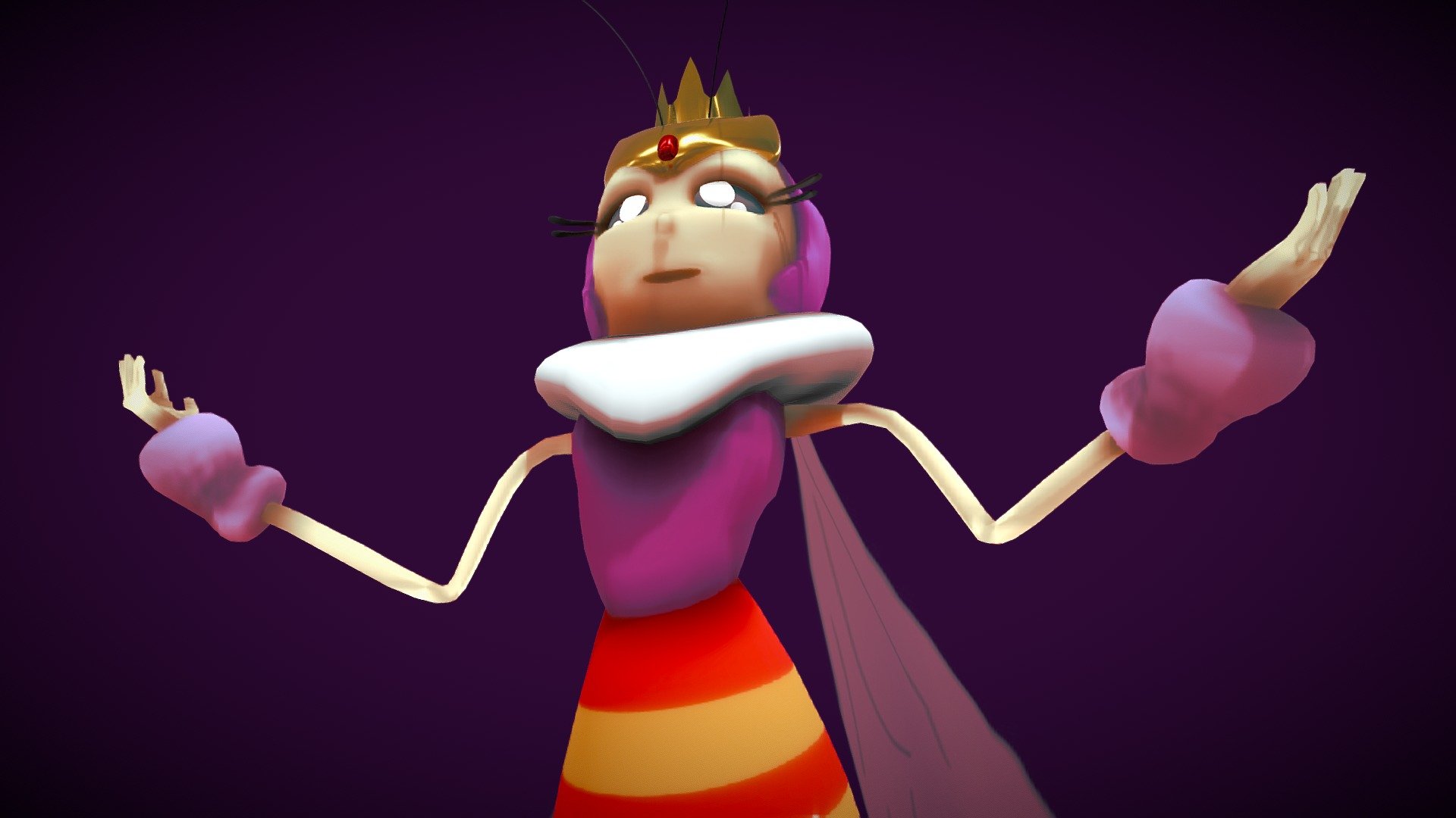 Queen Bee - Hutch the Honeybee - Download Free 3D model by Jacob ...
