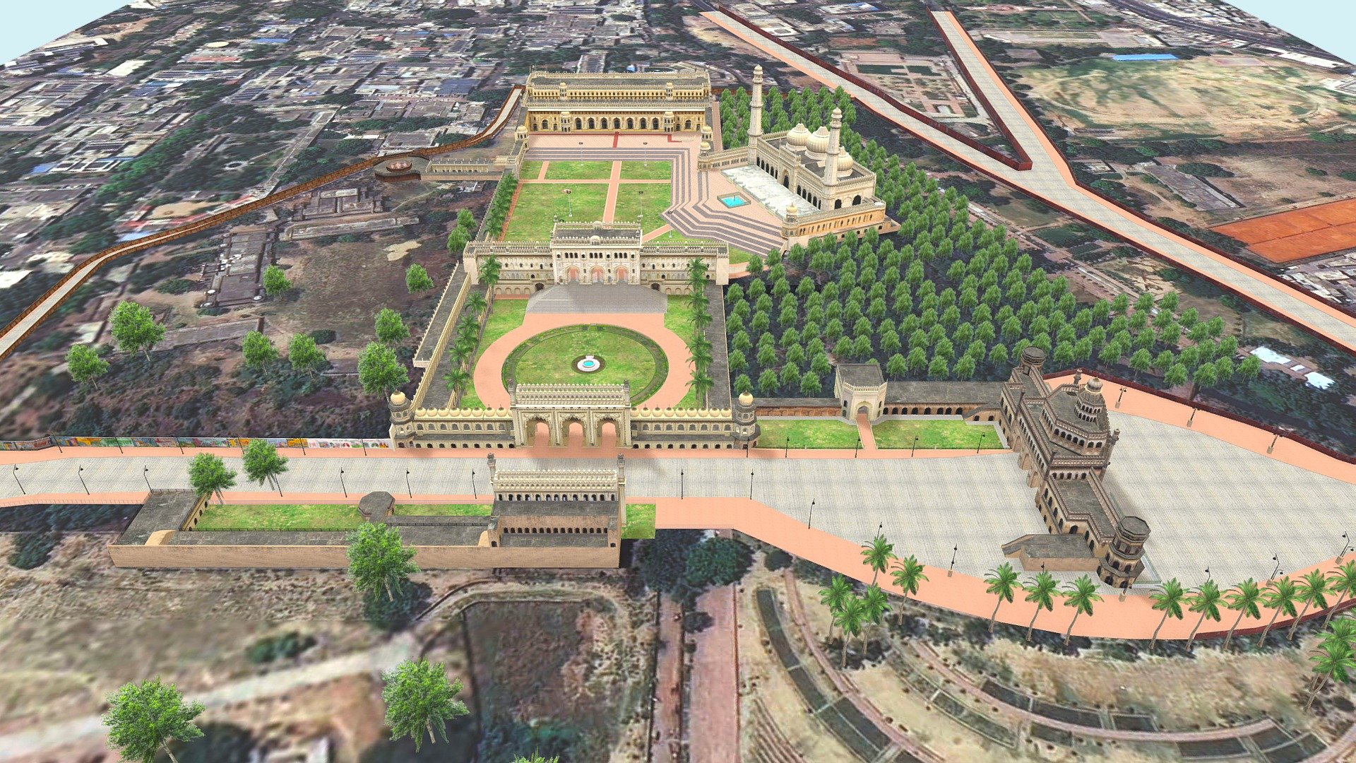 Bara Imambara - 3D model by MMI (@sneh.) [323a533] - Sketchfab