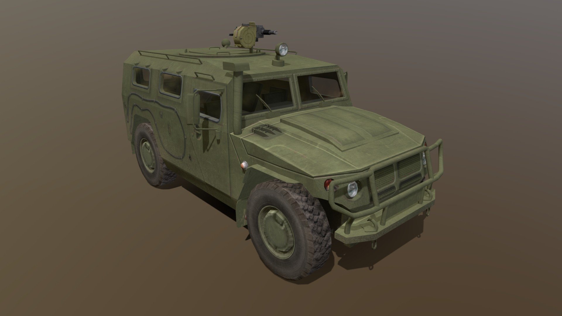 GAZ Tigr AGS-17 - Download Free 3D model by 42manako [323b581] - Sketchfab
