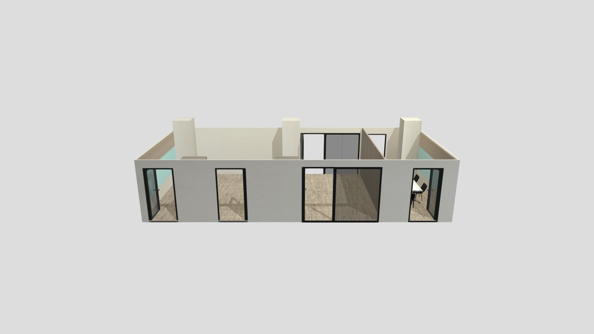 Sem room with meeting room opened - 3D model by Charlxav [323bdd8 ...