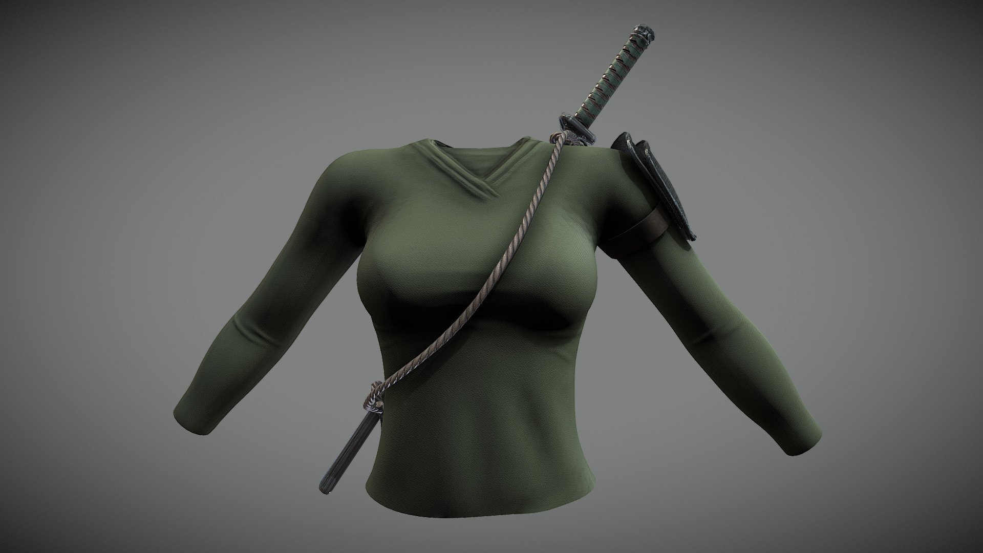 $AVE Female Sword Warrior Top - Buy Royalty Free 3D model by 3dia ...