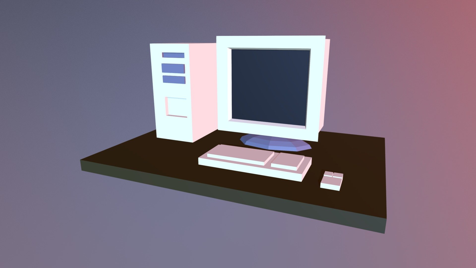 Old School Computer - 3D model by jakemakesgames [323c5ef] - Sketchfab