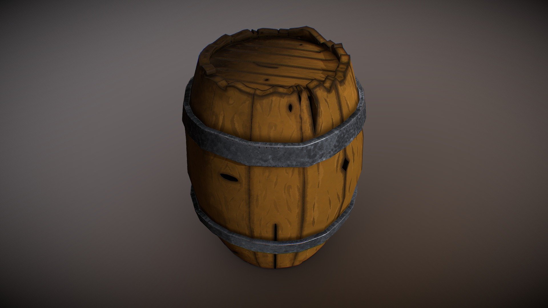 Tonneau Paint LowPoly - 3D model by angel_bigart [323d59f] - Sketchfab