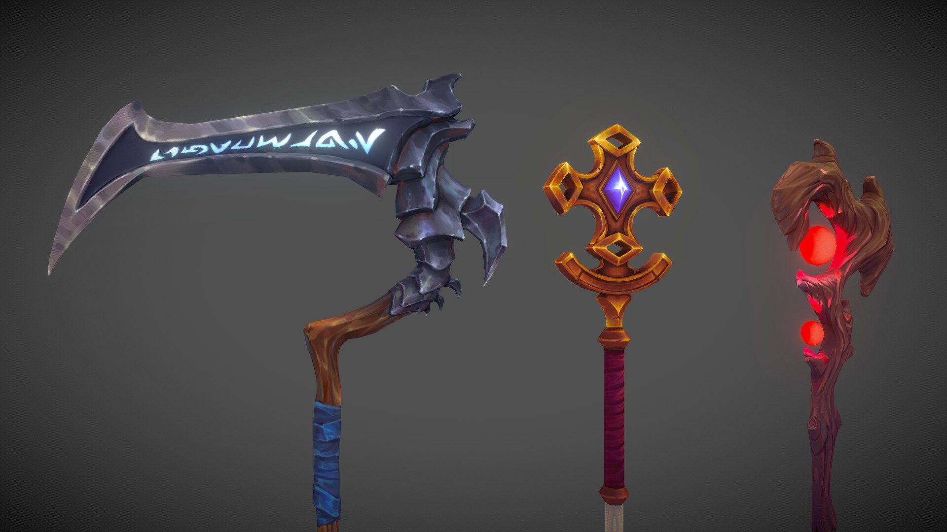 Stylized Fantasy Staves - 3D model by N-hance Studio (@Malice6731 ...