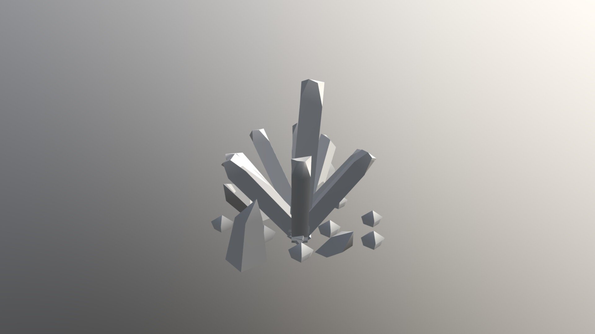 Crystal Cluster - 3D model by jaleelboyd [32419c8] - Sketchfab