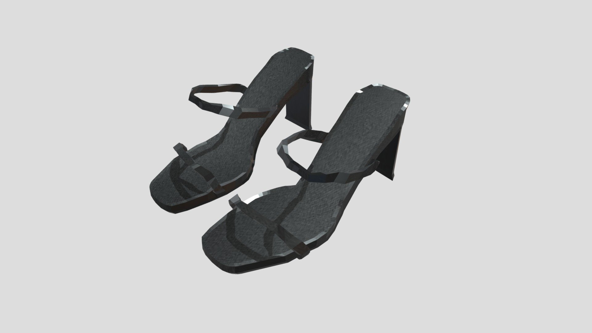 Low poly high heels - 3D model by ChristinaJane [3243b83] - Sketchfab