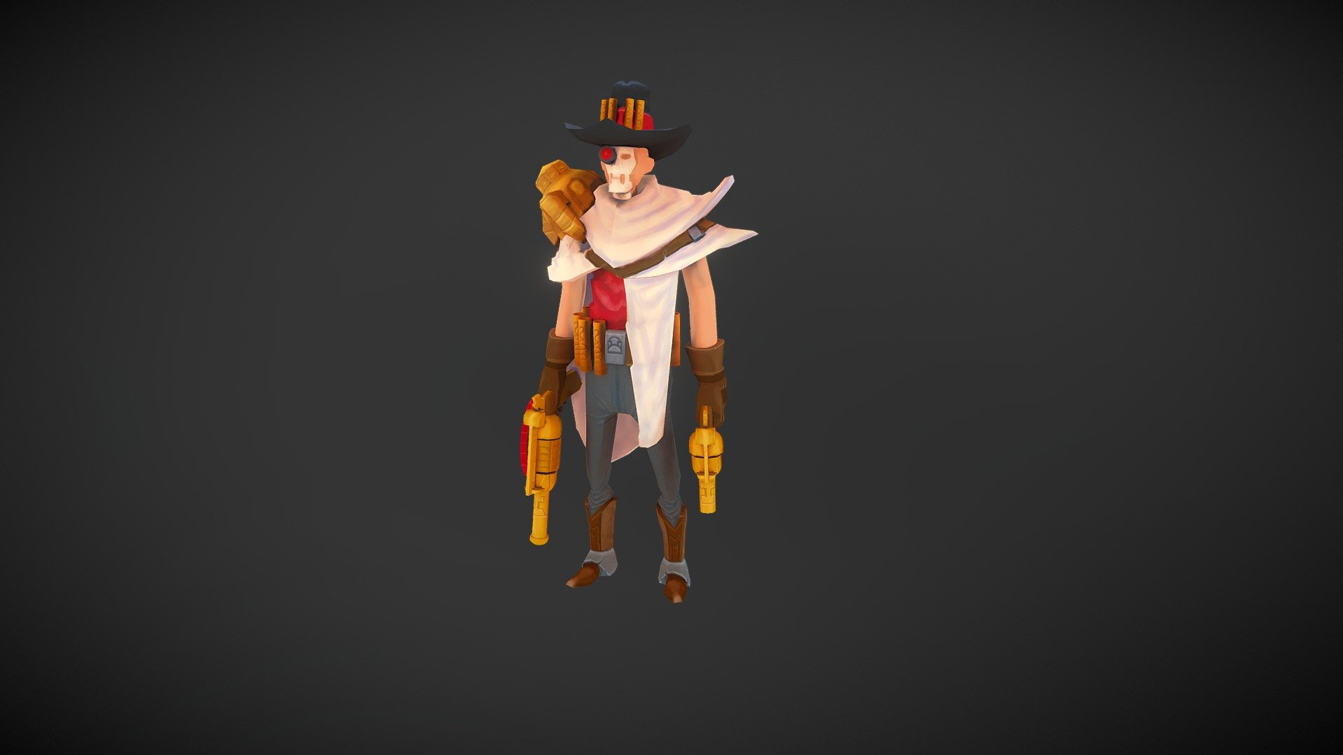 Future Cowboy Low Poly - 3D model by giakaama [32447f4] - Sketchfab