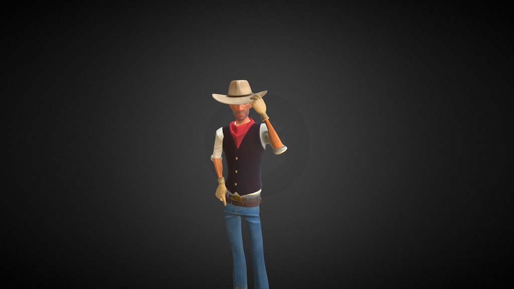 Cowboy - 3D model by Gorka_Fujimoto [324490c] - Sketchfab