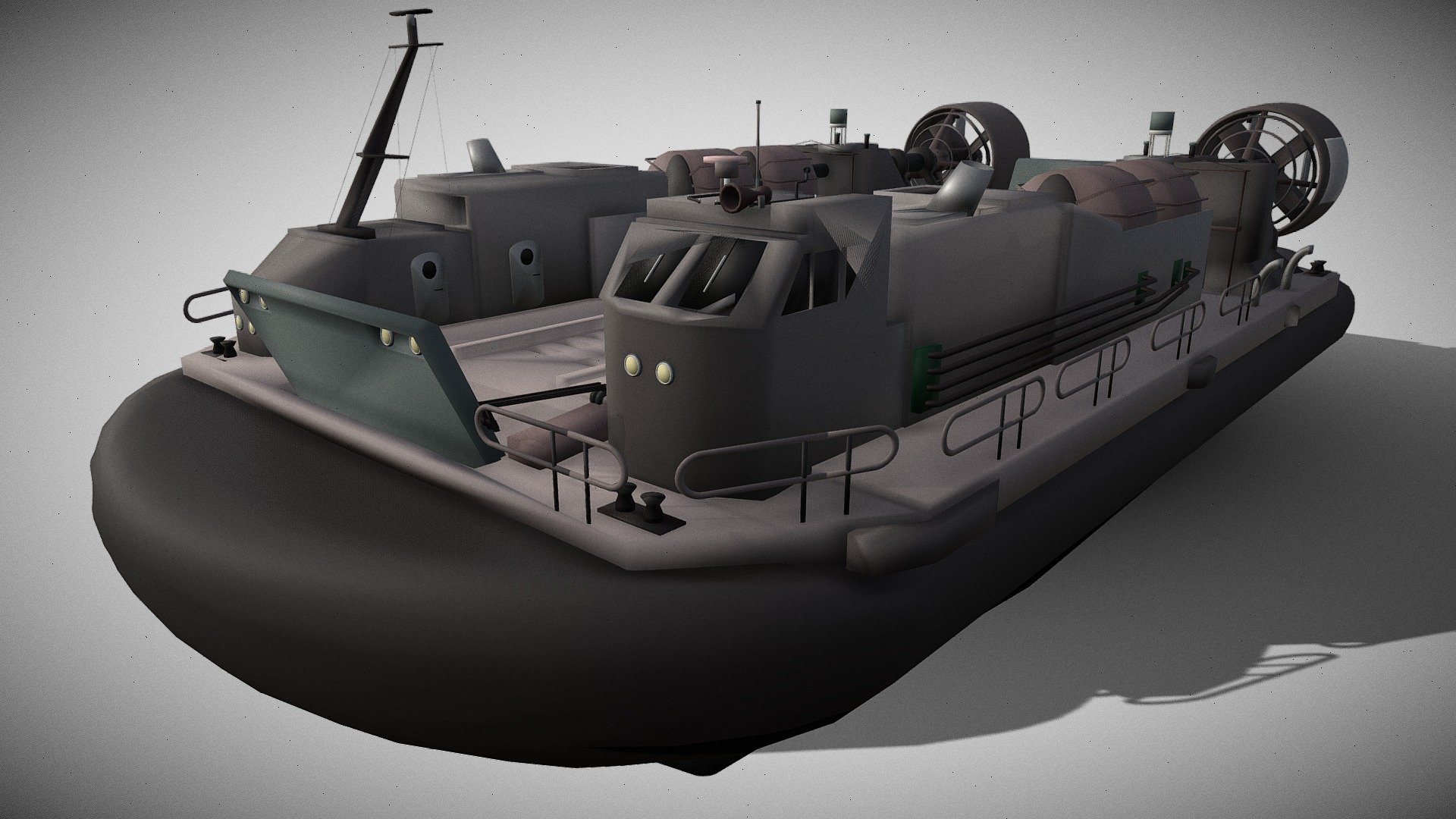 People's Liberation Army Navy Type 746 LCAC - 3D model by ...