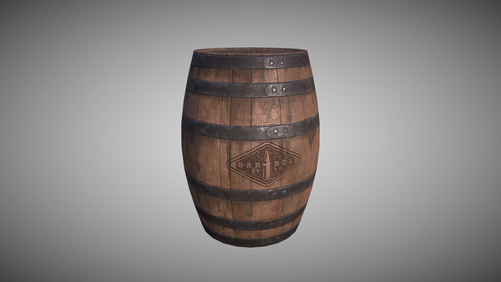 Old Barrel lowpoly props - 3D model by Vladimir (Heicher) Matveev (@Heicher) [3246a2d] - Sketchfab