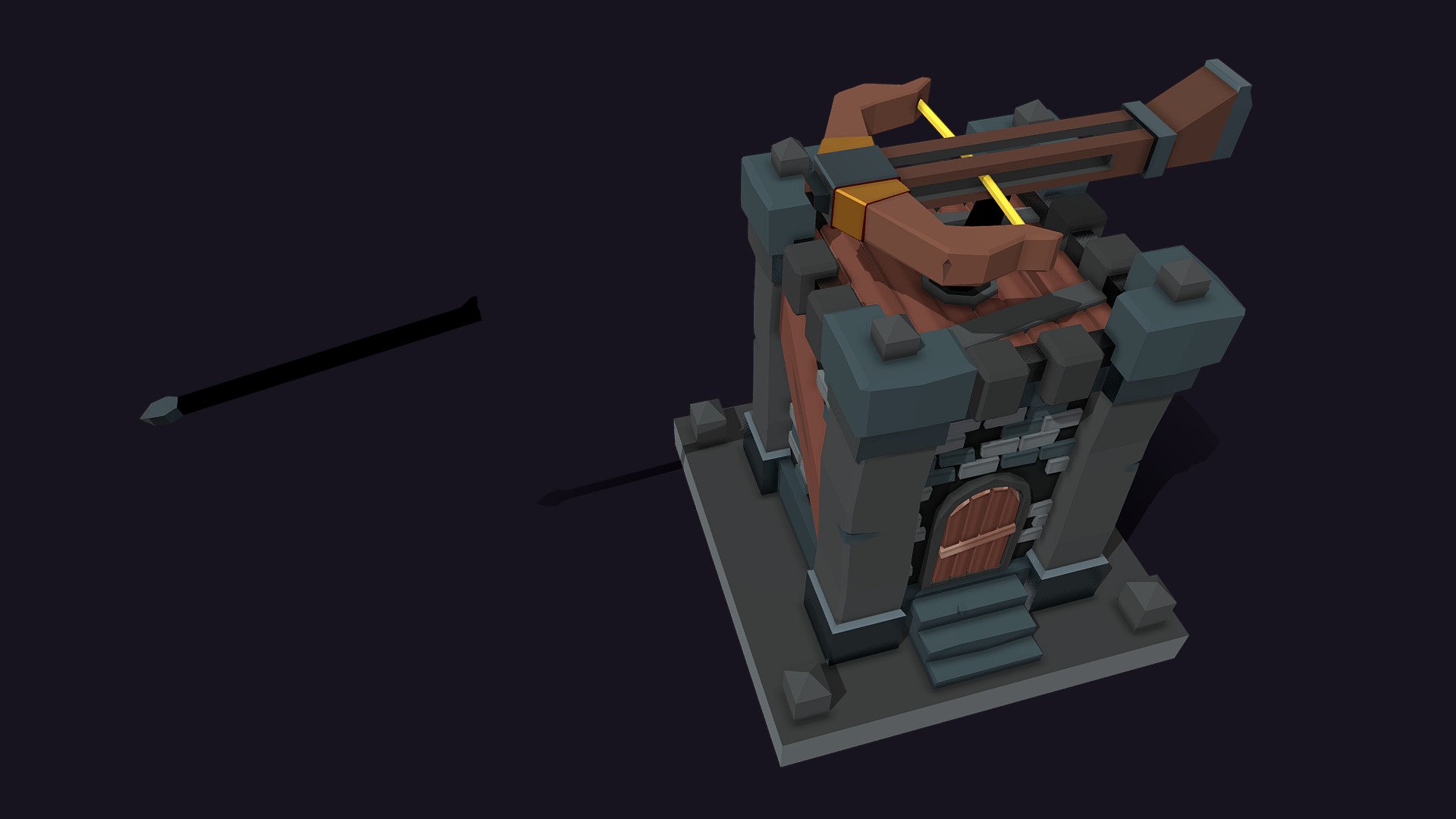 Fantasy Archer Tower - Low Poly 3D Game Asset - Download Free 3D model by BUKKBEEK [32471cf ...