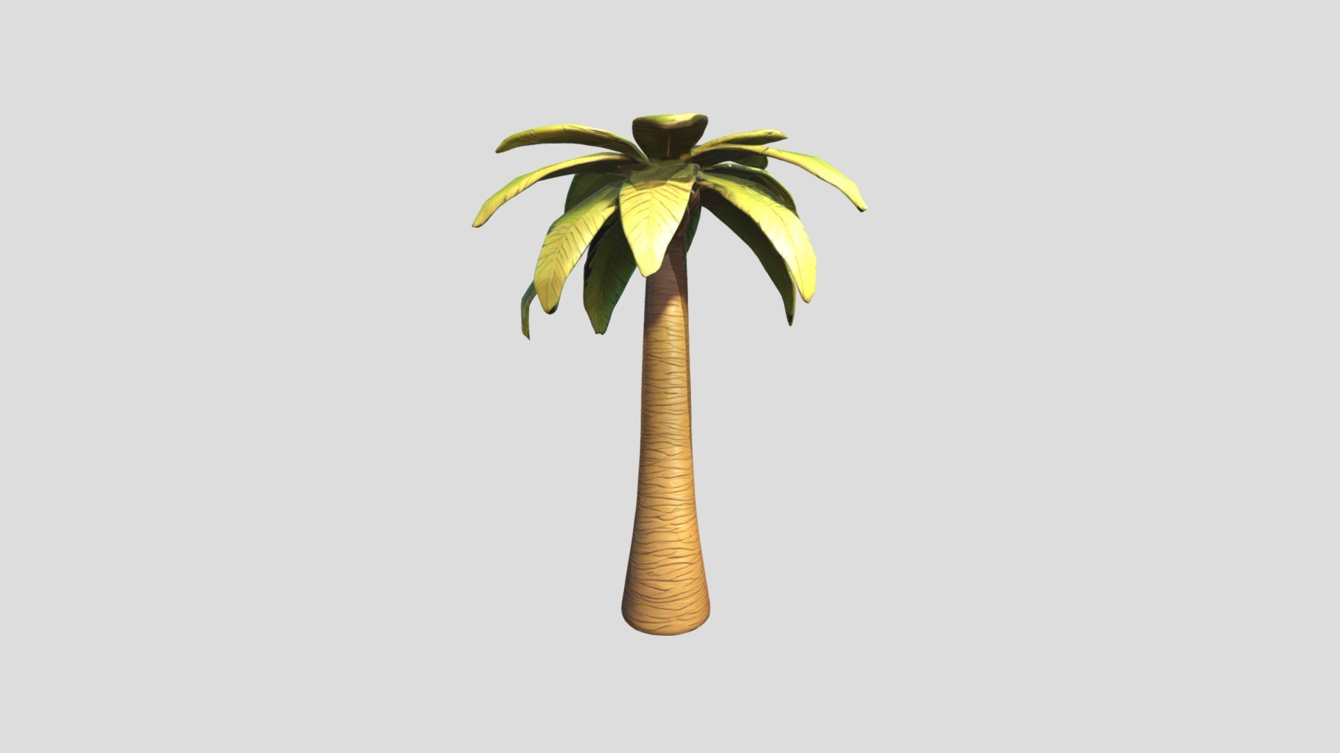 stylized cartoonic palm tree - 3D model by haizeel [32477ff] - Sketchfab
