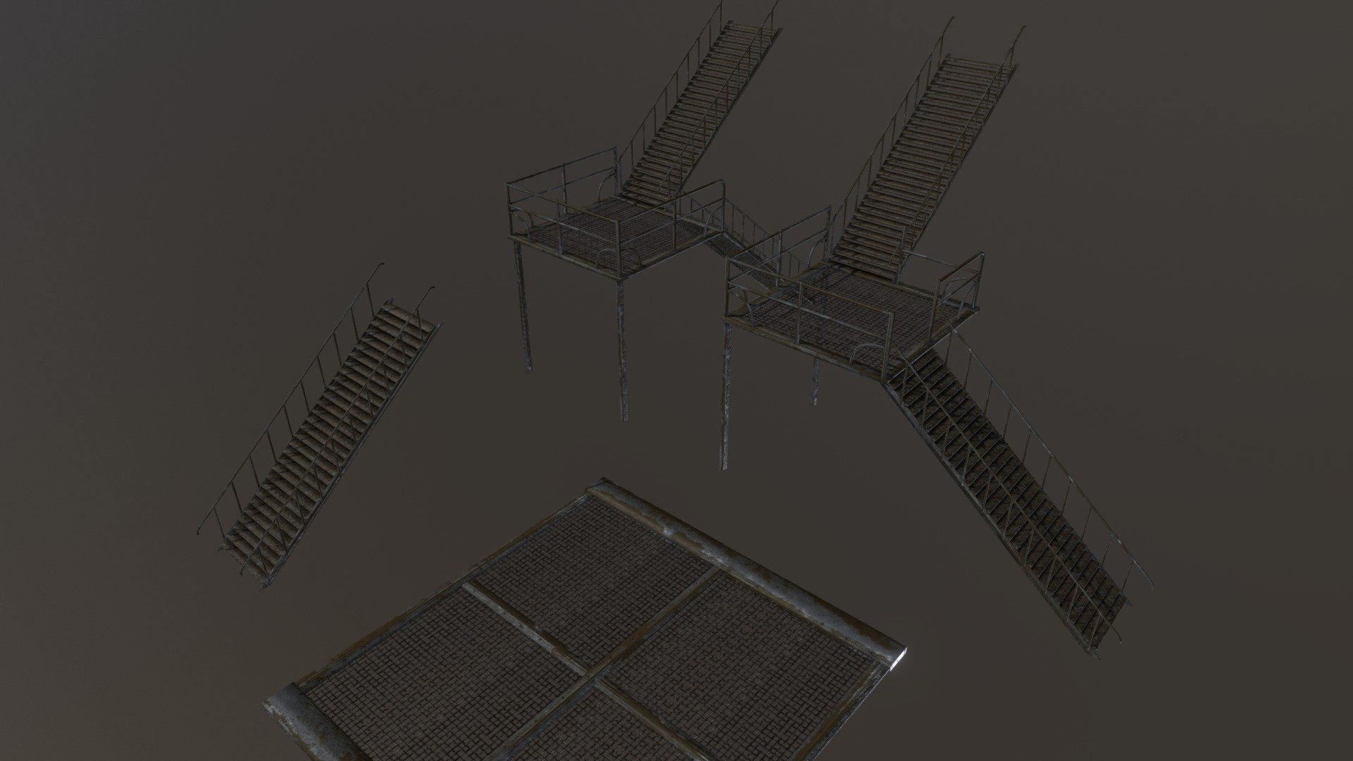 Stairs and Platform - 3D model by ANRUVAL_3D_MODELS [3247b5f] - Sketchfab
