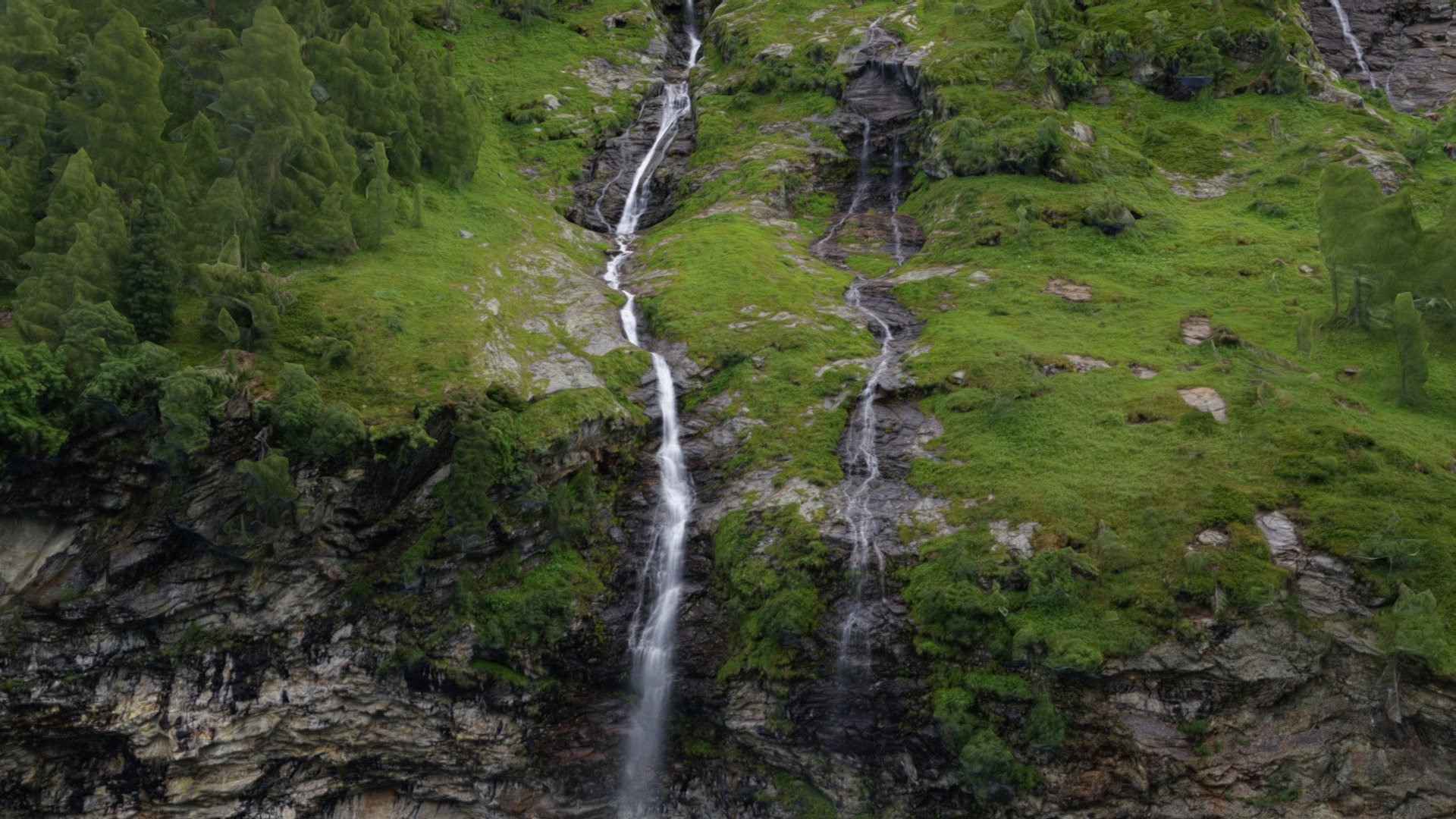 Double Waterfall - Rein in Taufers, Italy - 3D model by Azad Balabanian ...