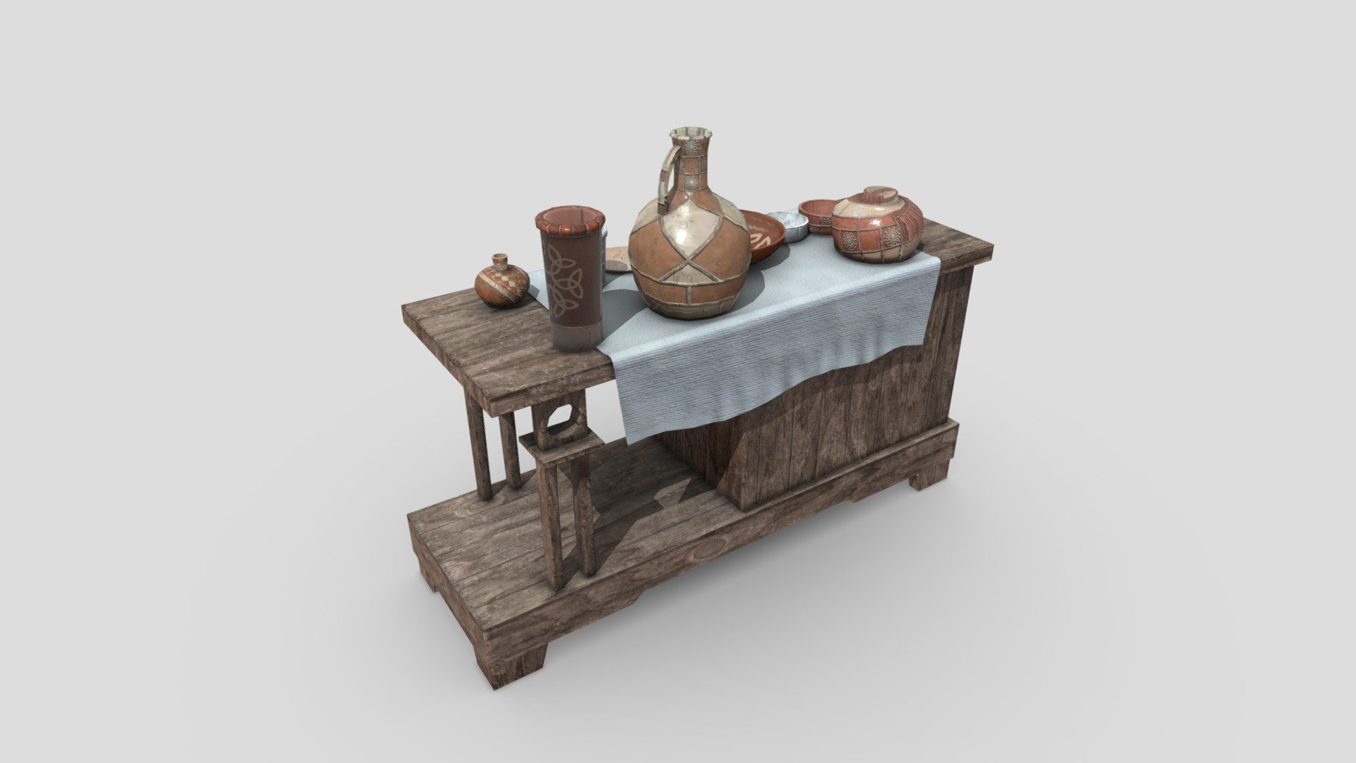 Pottery Table - 3D model by Haven Whitely (@havenwhitely) [324c239 ...