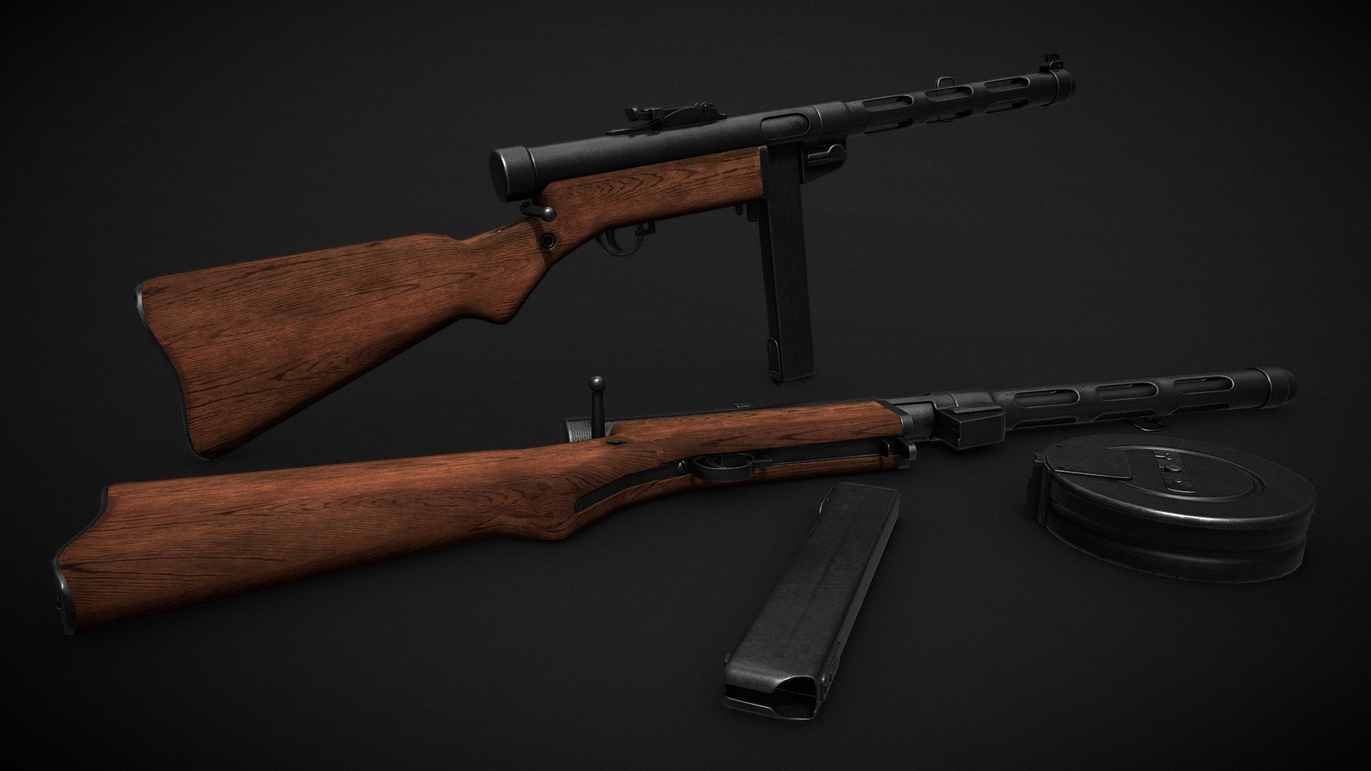 Suomi KP/-31 Submachine Gun - 3D model by Crazy0_0Cat (@Crazy00Cat ...