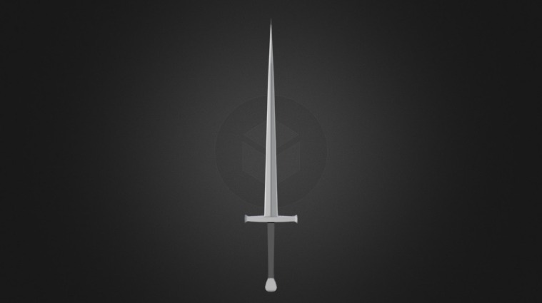 Silver Sword - 3D model by Jonathan Yin (@jonathan618618) [324fc83 ...