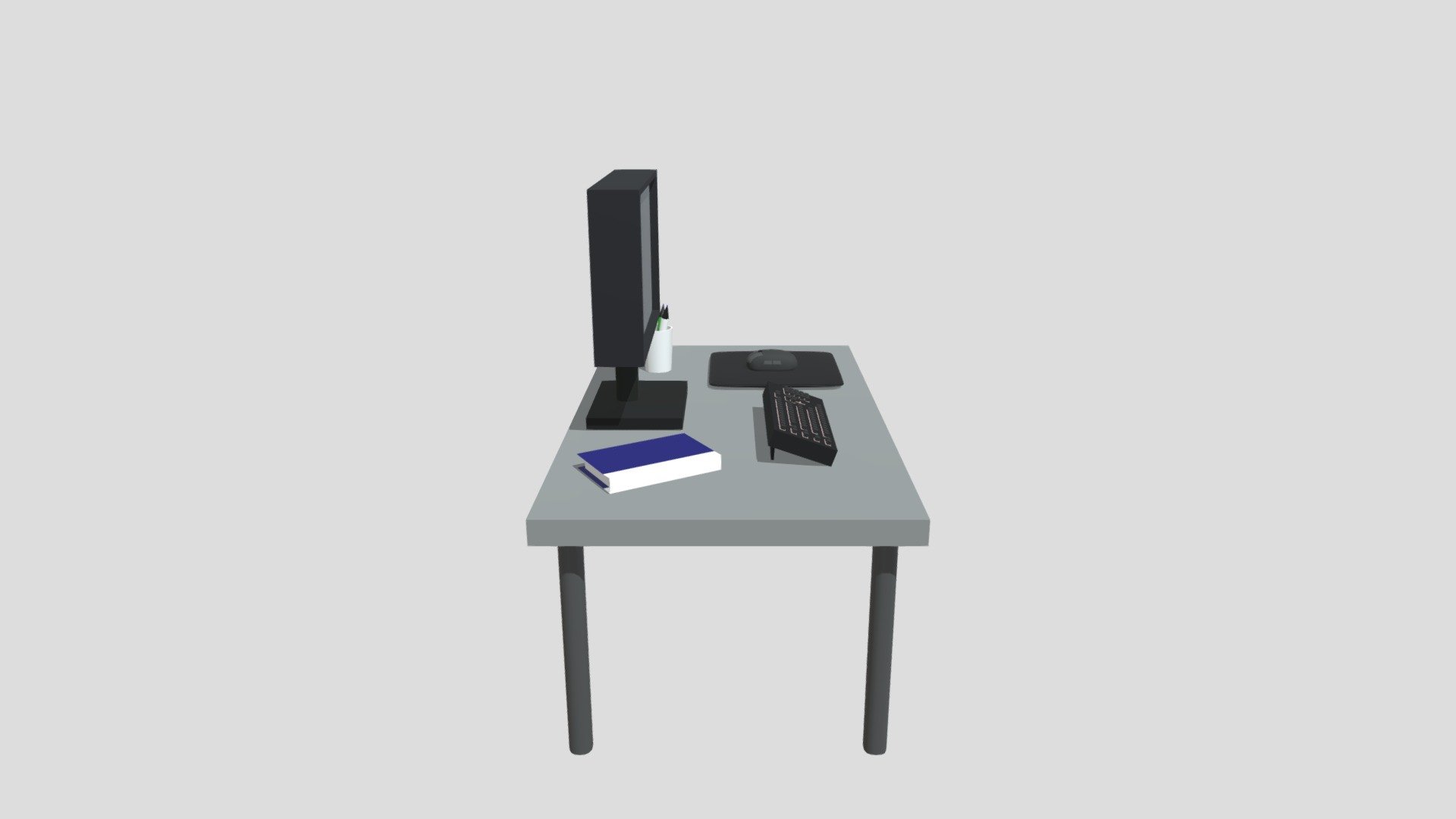 Office setup - 3D model by MightBeCactus [3252dc9] - Sketchfab