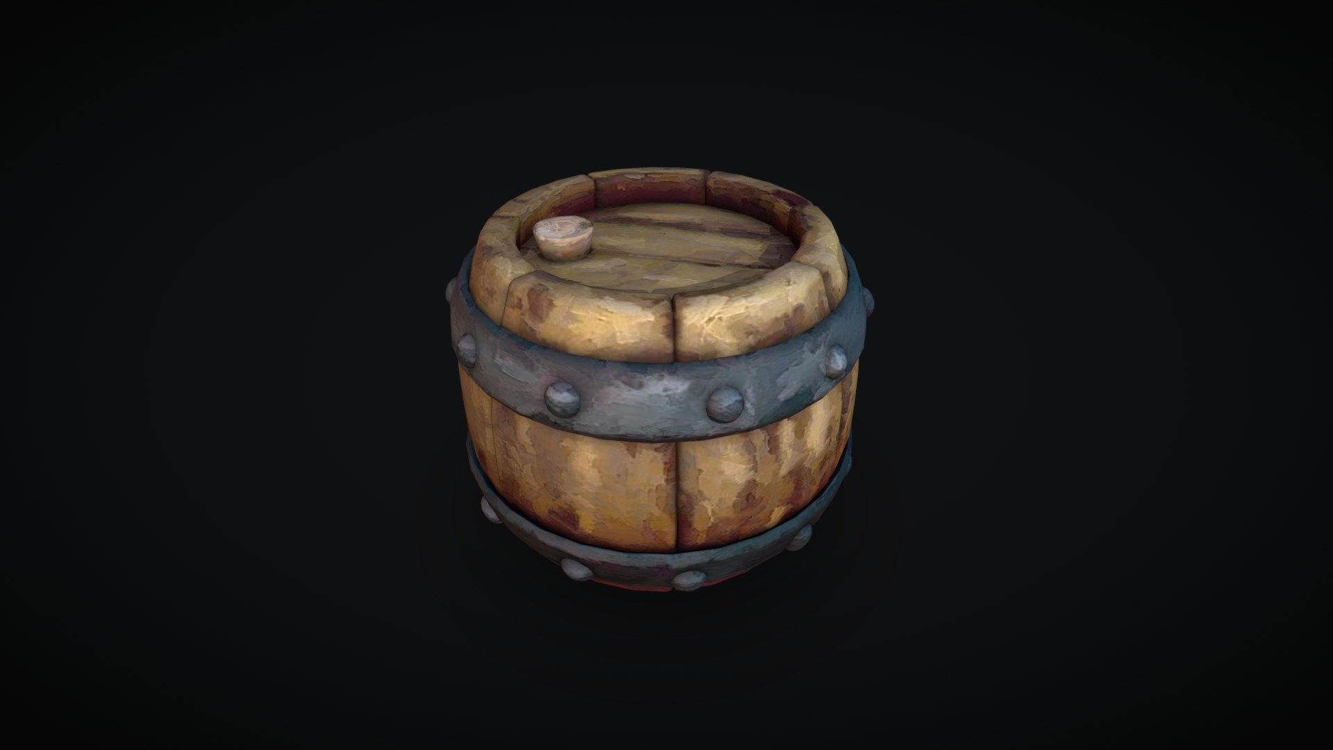 Stylized Barrel - 3D model by Maximilian Putz (@maximilianputz ...