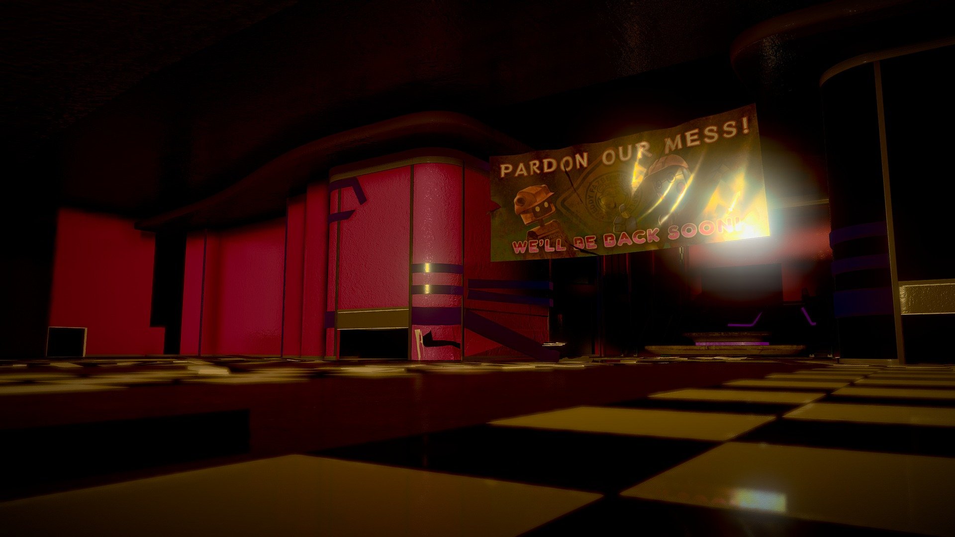 Fnaf SB Ruined Lobby - Download Free 3D model by skylajade69 [3255158 ...