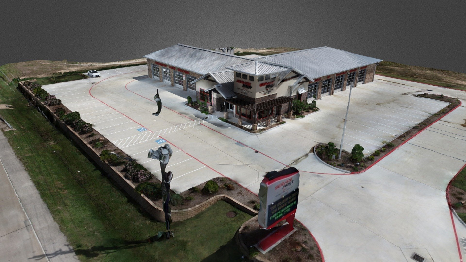 Service First Automotive Center - 3D Model - 3D model by Stellar Drone ...