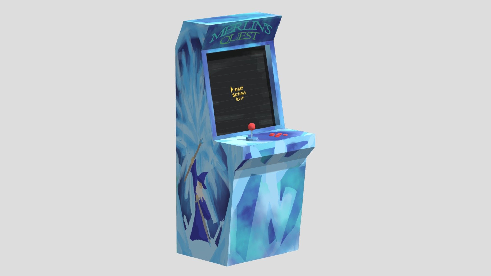 Merlin's Quest (Arcade Machine) - 3D model by frosycmp4 [3256d6d ...